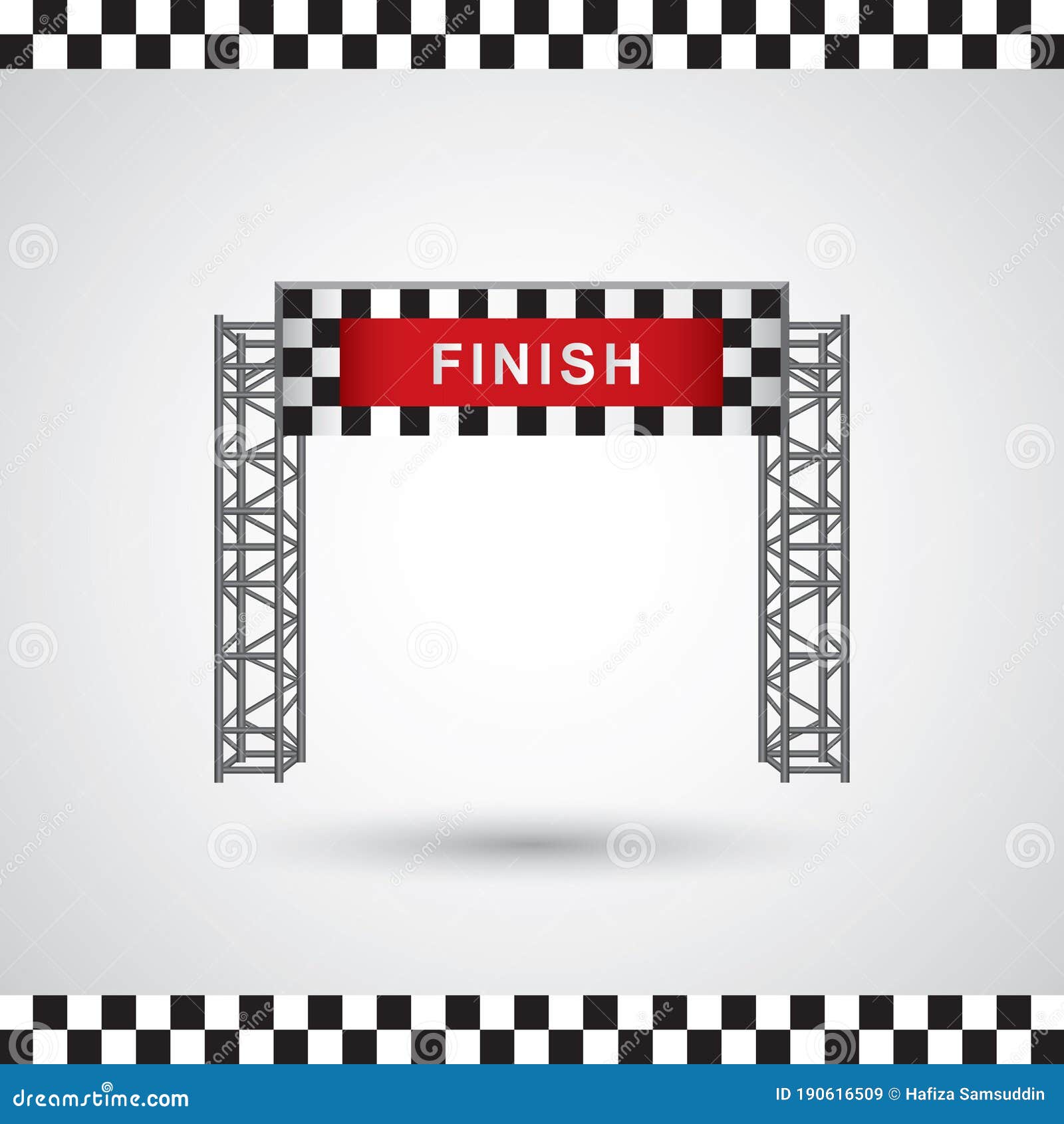 Circuit Finish Line. Vector Illustration Decorative Design Stock Vector ...