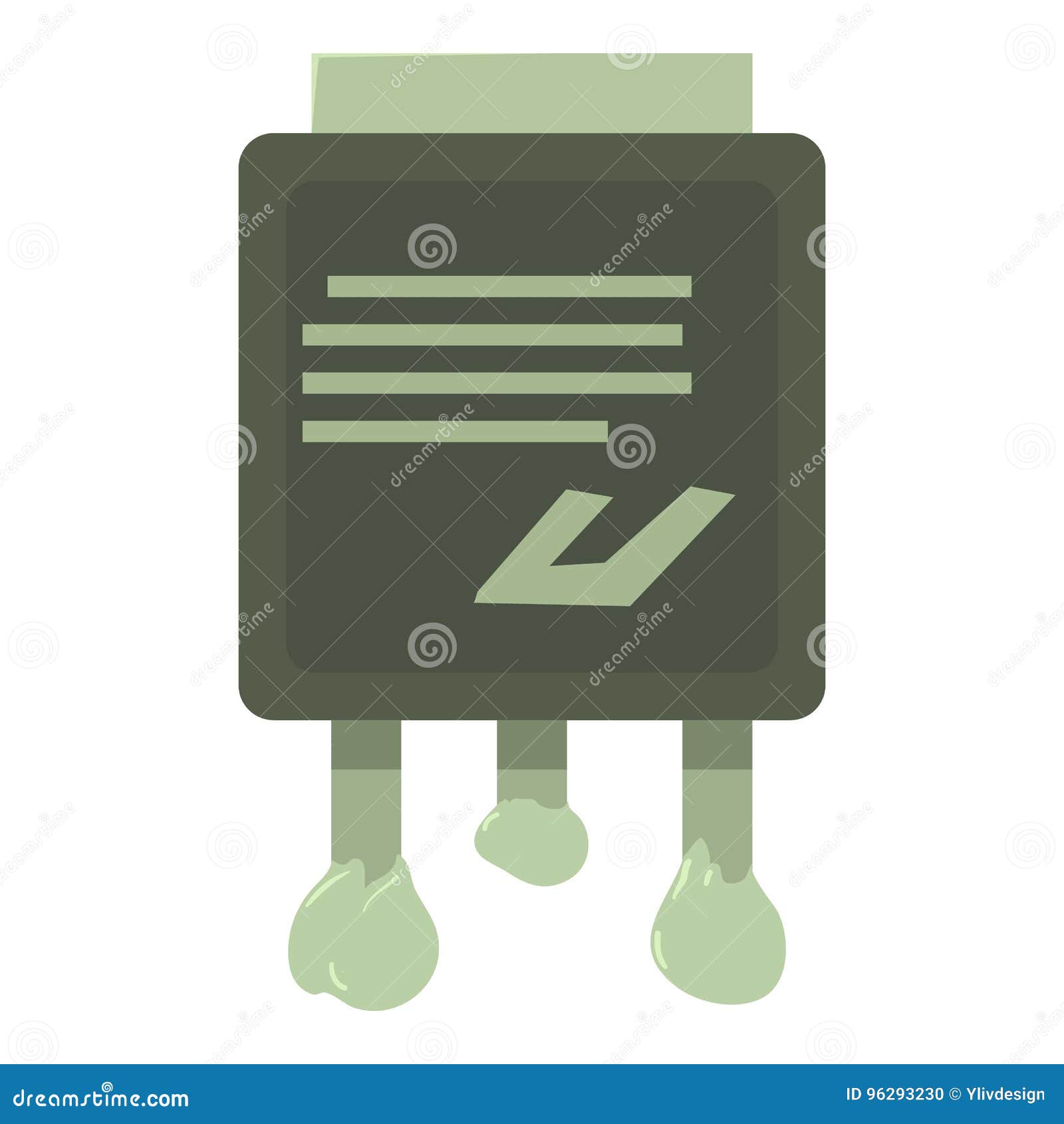 Circuit Icon, Cartoon Style Stock Vector - Illustration of microchip ...