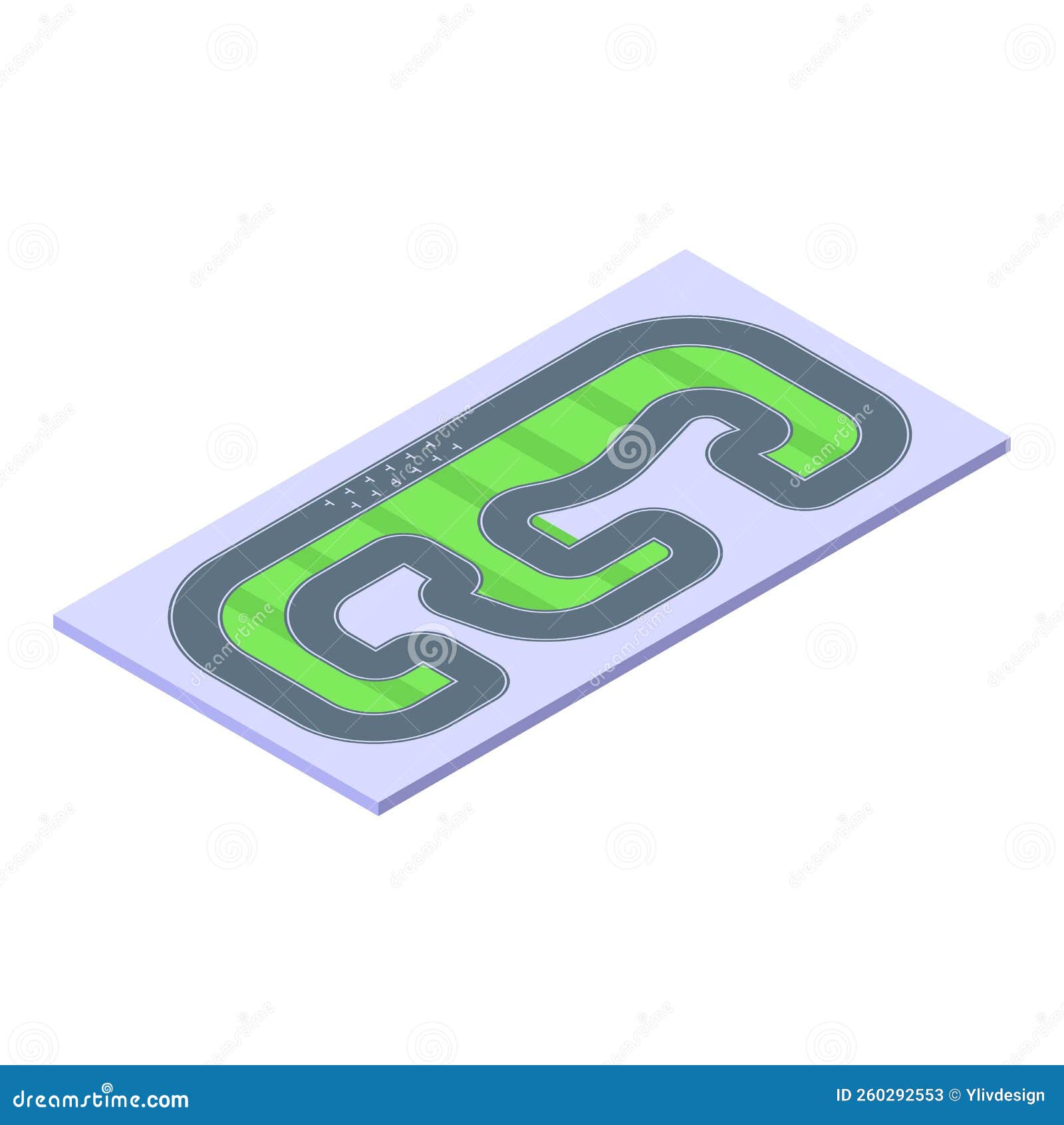 Circuit Icon Isometric Vector. Car Racetrack Stock Illustration ...