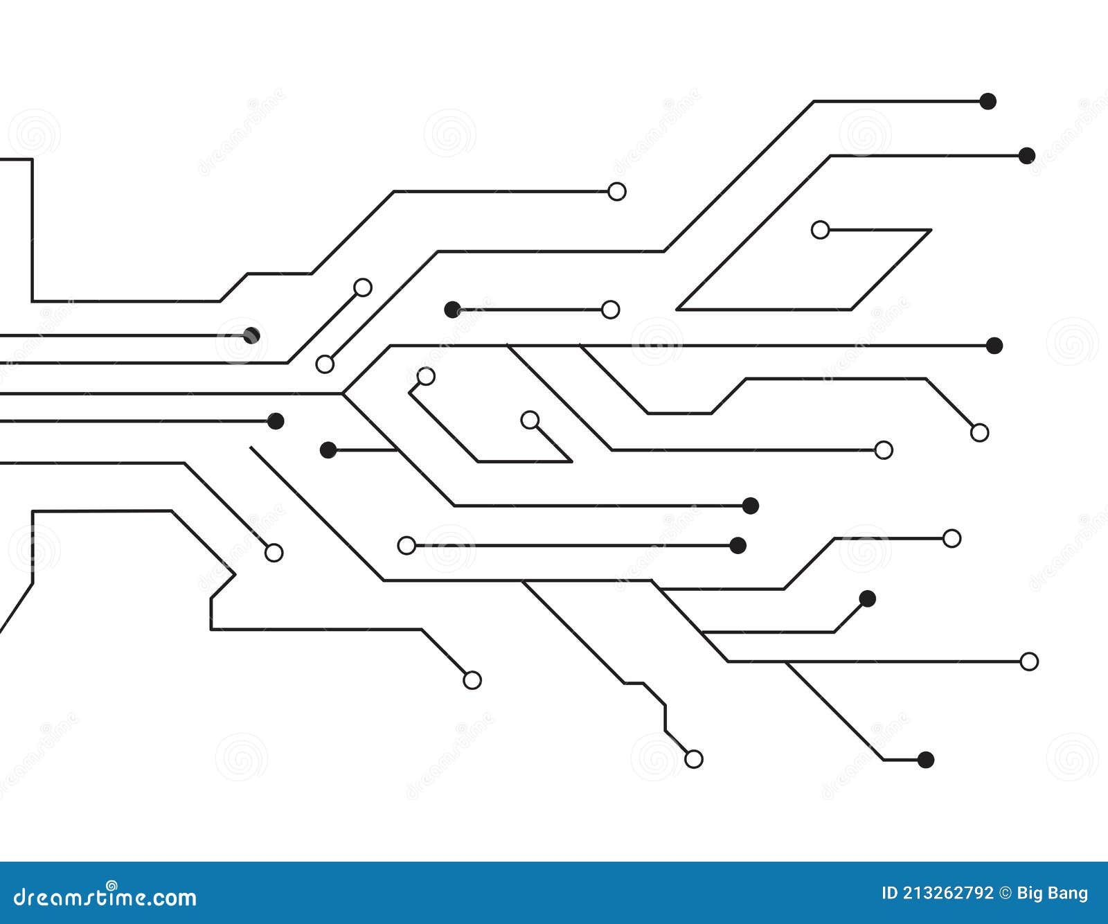 Circuit Illustration Vector Template Stock Vector - Illustration of ...
