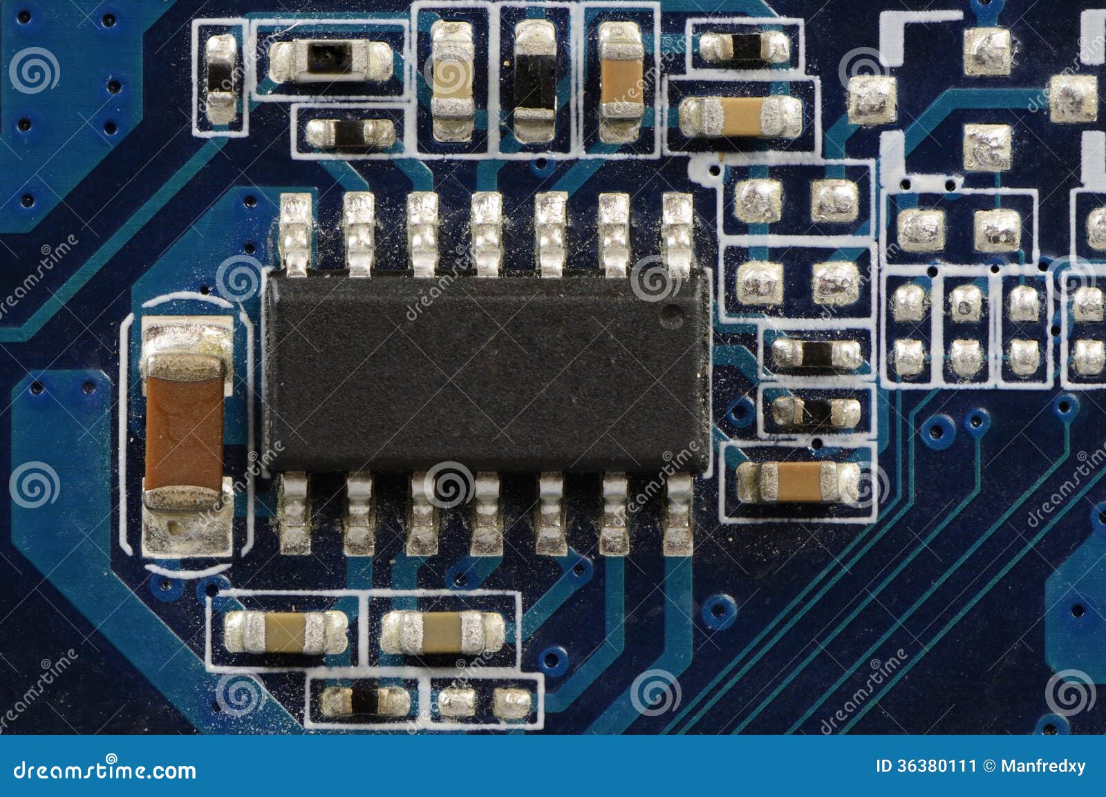 Circuit intégré image stock. Image of processeur, détail - 36380111