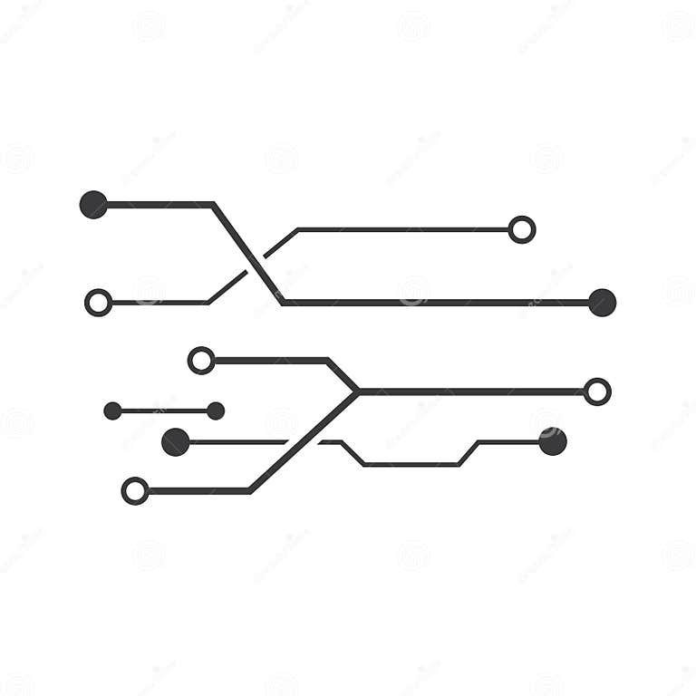 Circuit line icon stock vector. Illustration of information - 331998407