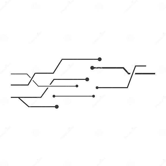 Circuit line icon stock vector. Illustration of information - 331998417