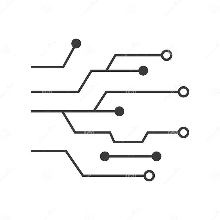 Circuit line icon stock vector. Illustration of technology - 331998423