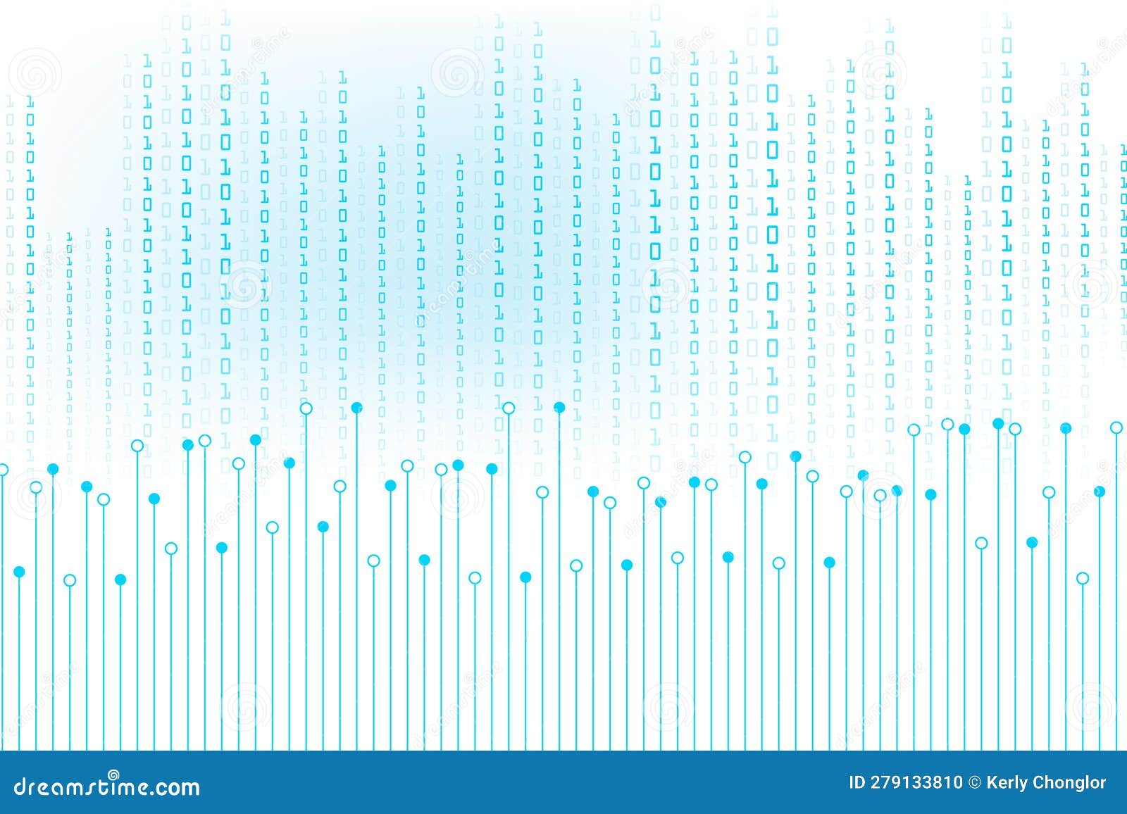 Circuit Lines Technology Abstract Background Digital Circuit Lines And Binary Code Privacy
