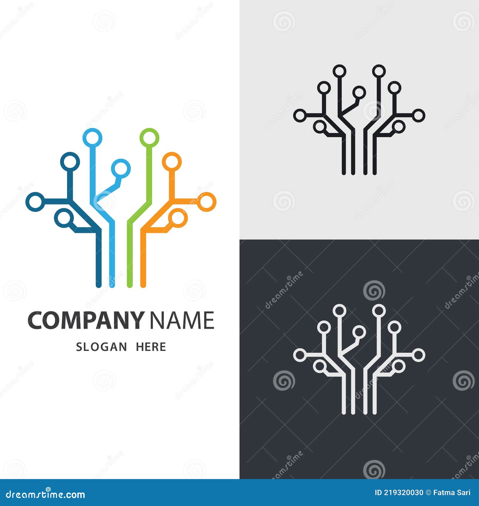 Circuit logo design stock vector. Illustration of symbol - 219320030