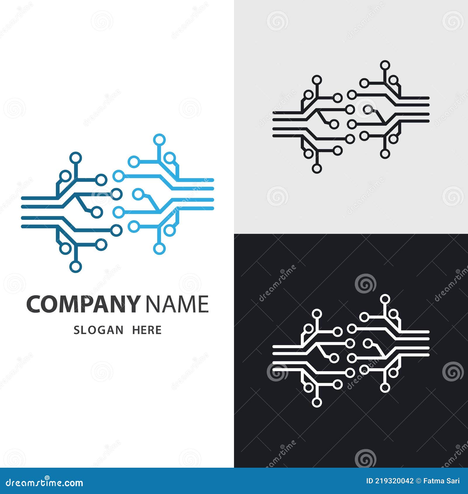 Circuit logo design stock vector. Illustration of electricity - 219320042