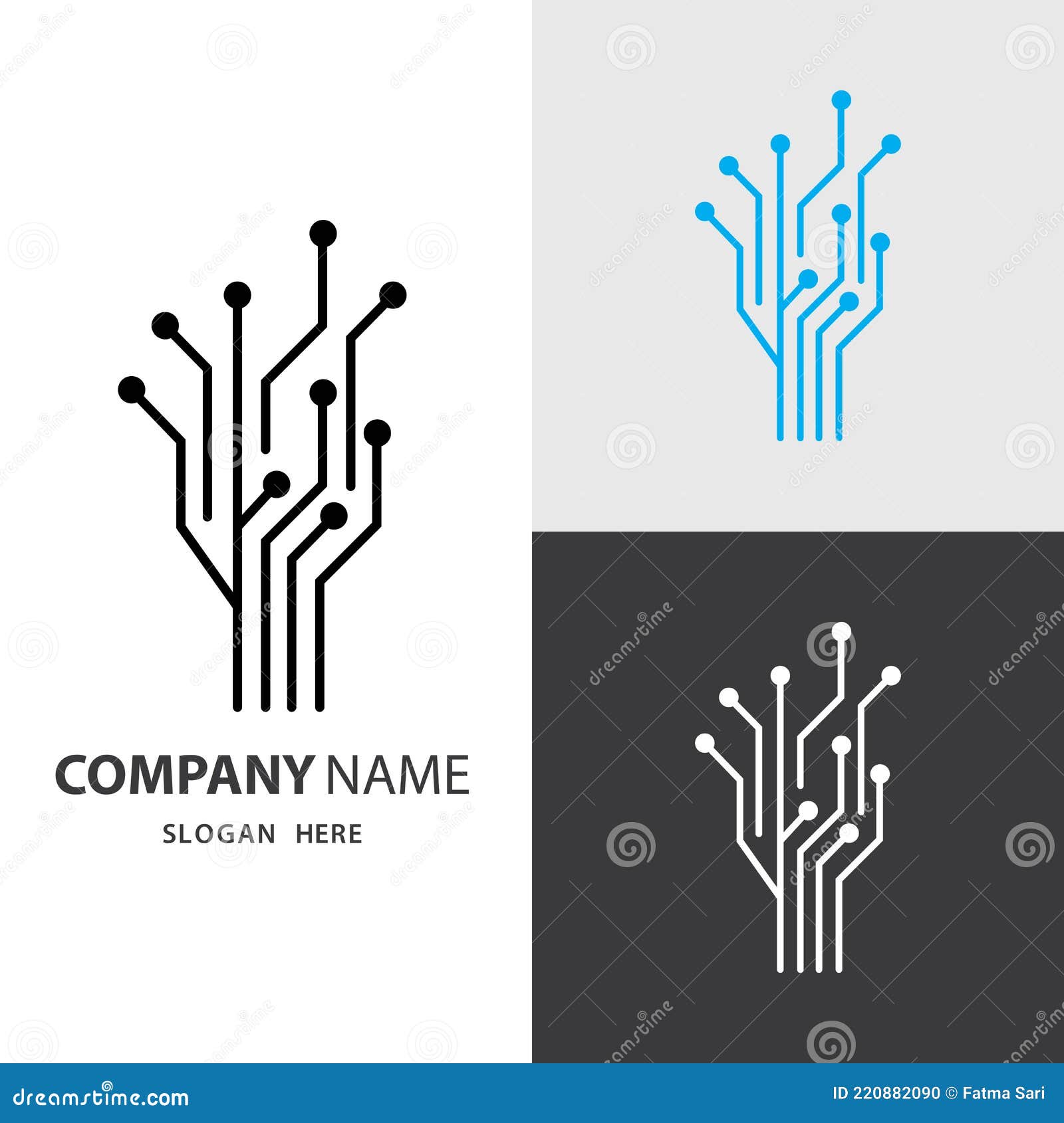 Circuit logo design stock vector. Illustration of business - 220882090