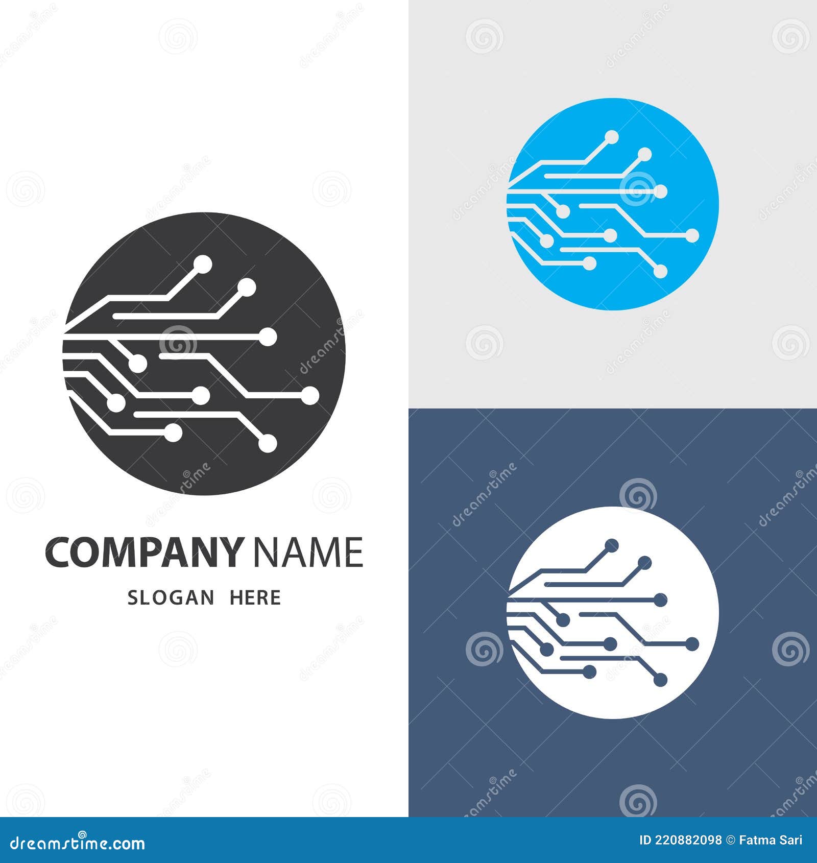Circuit logo design stock vector. Illustration of shape - 220882098