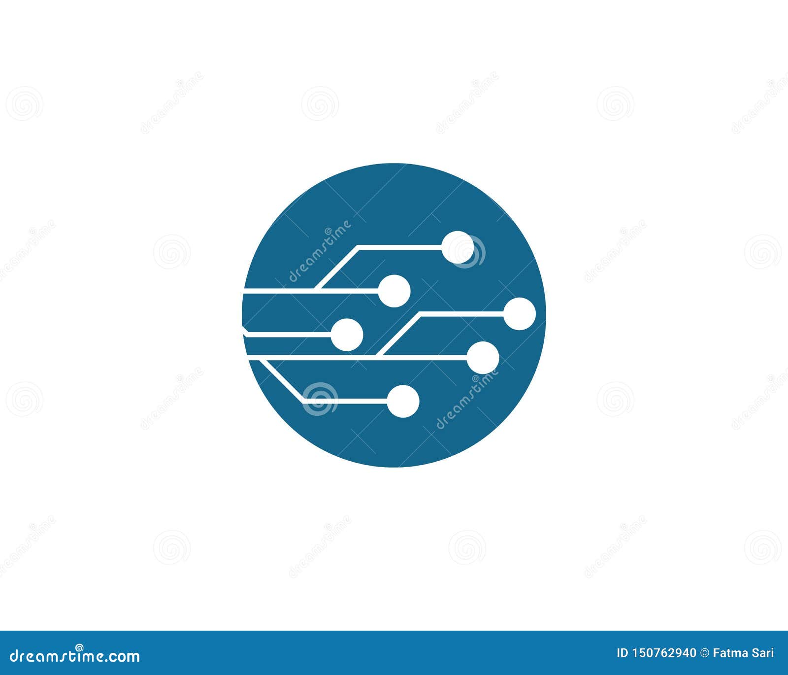 Circuit logo template stock illustration. Illustration of vector ...