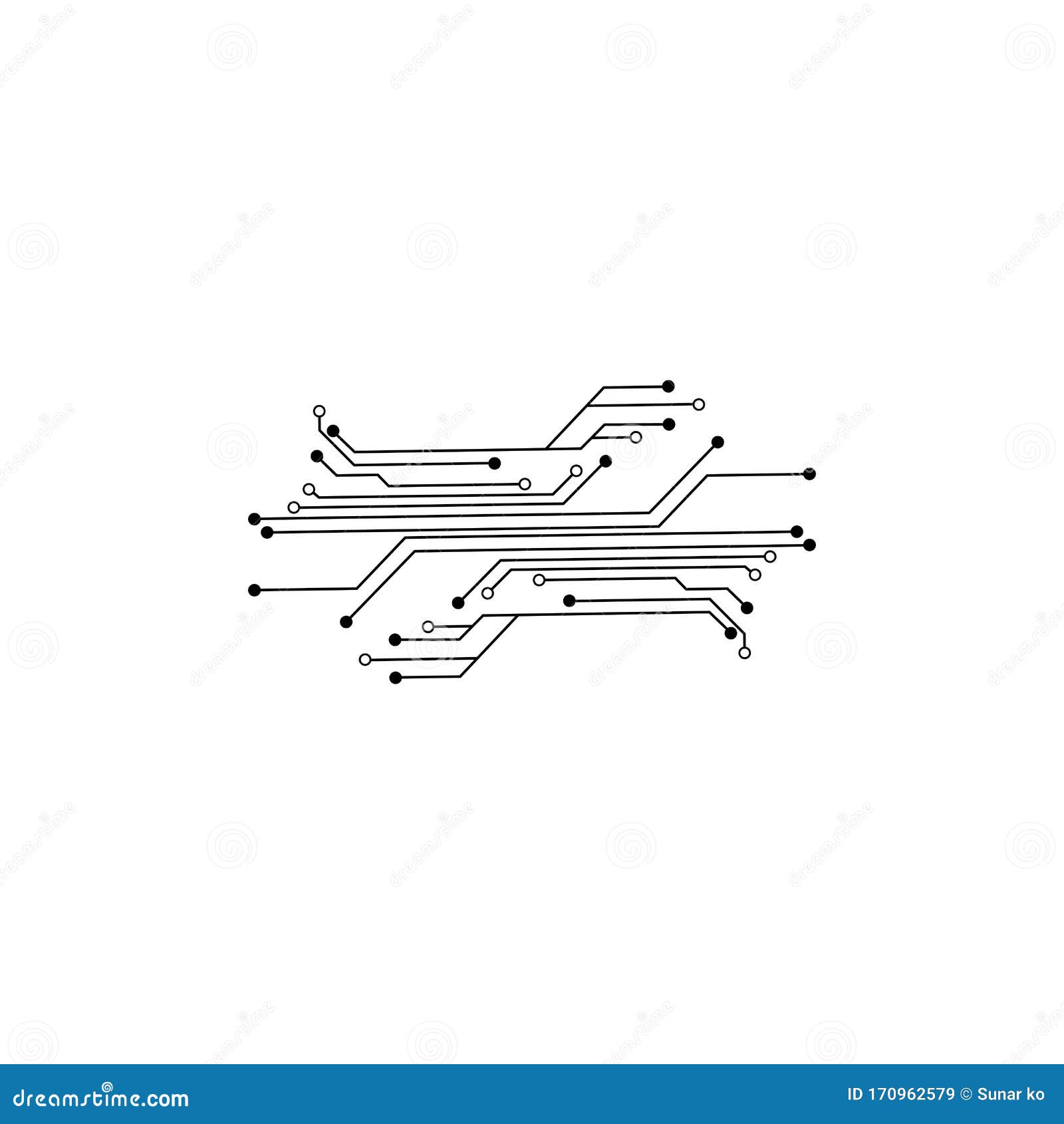 Circuit Logo Template Vector Stock Illustration - Illustration of ...