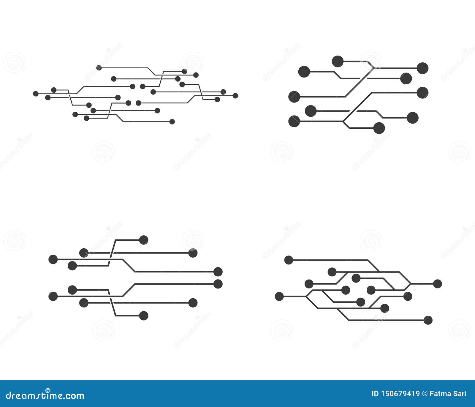 Circuit logo template stock vector. Illustration of digital - 150679419