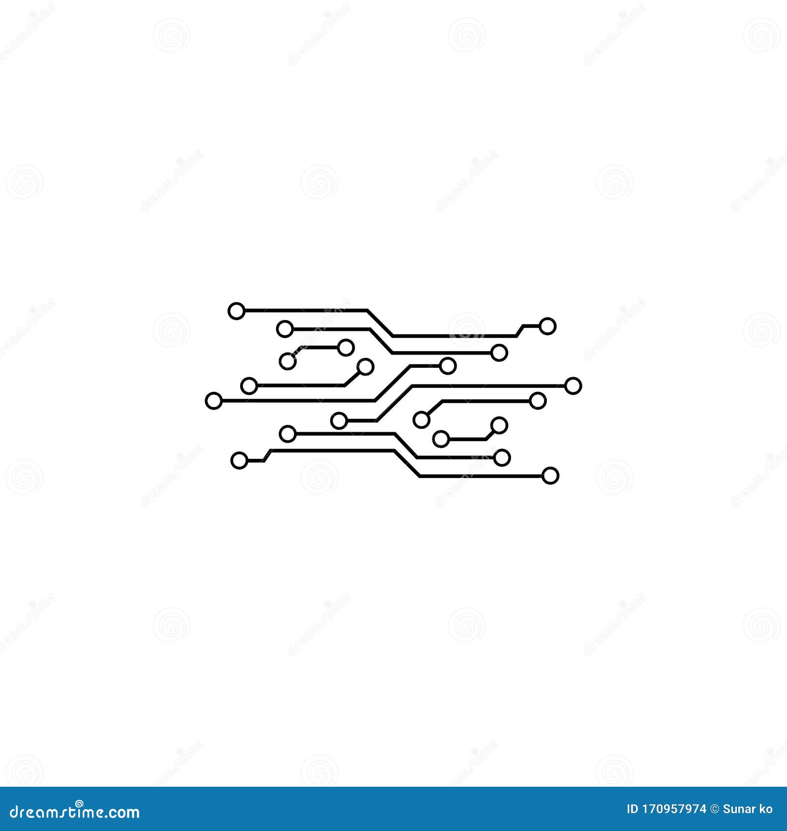 Circuit Logo Template Vector Stock Vector - Illustration of abstract ...