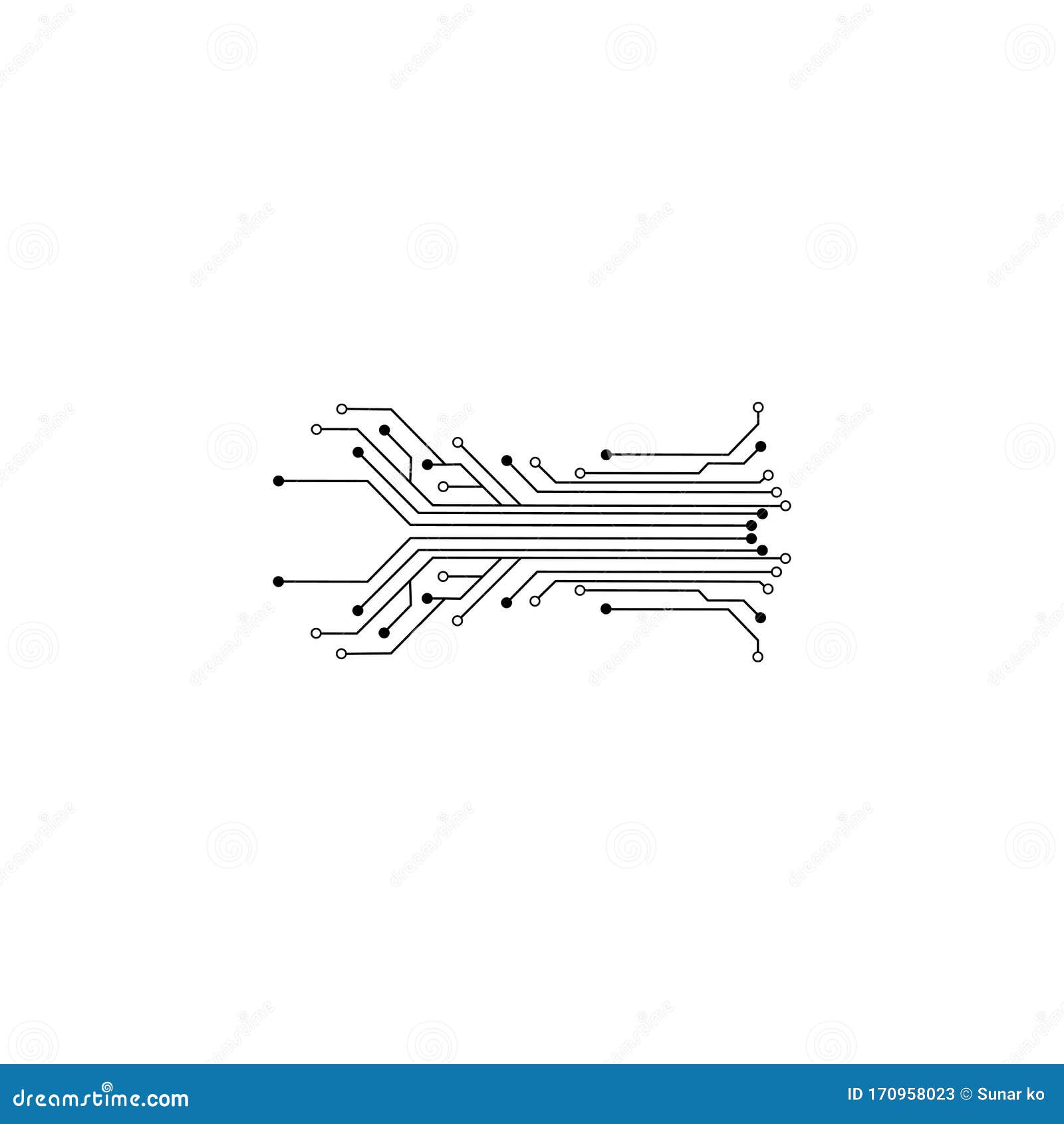 Circuit Logo Template Vector Stock Vector - Illustration of modern ...