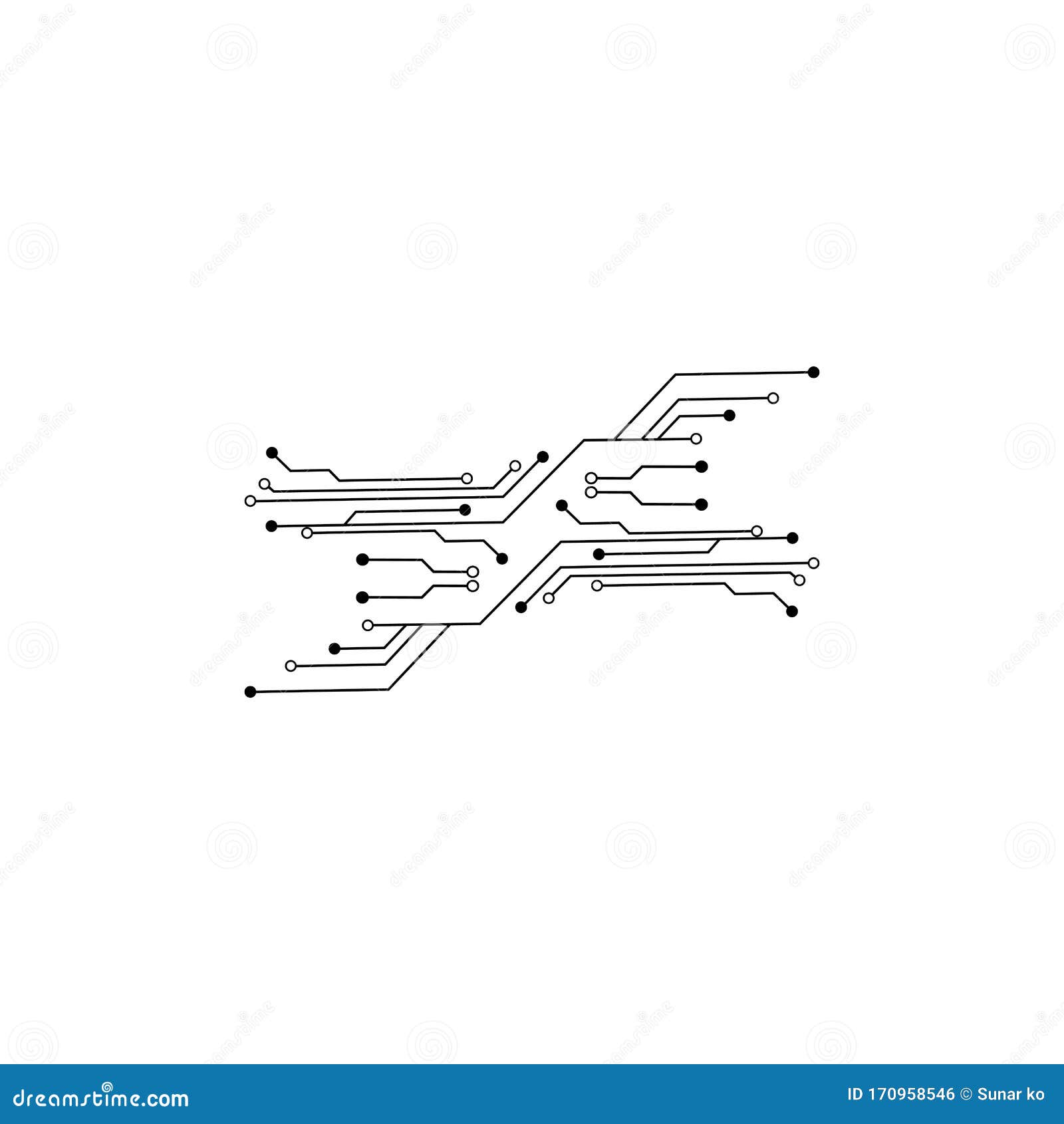 Circuit Logo Template Vector Stock Vector - Illustration of modern ...