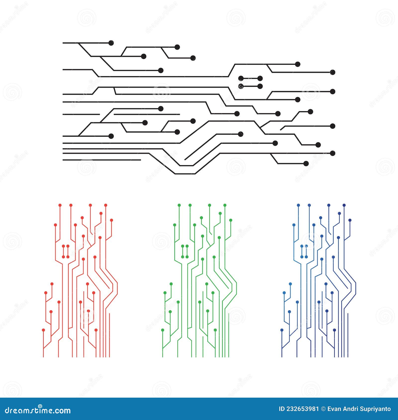 Circuit Logo Template Vector Illustration Icon Design Stock Vector ...
