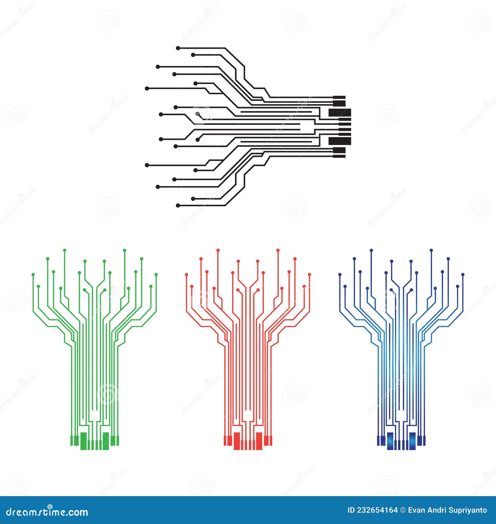 Circuit Logo Template Vector Illustration Icon Design Stock Vector ...