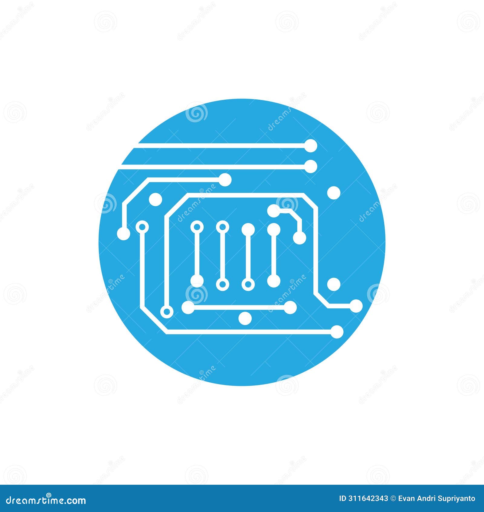 Circuit Logo Vector Element Symbol and Design Stock Vector ...