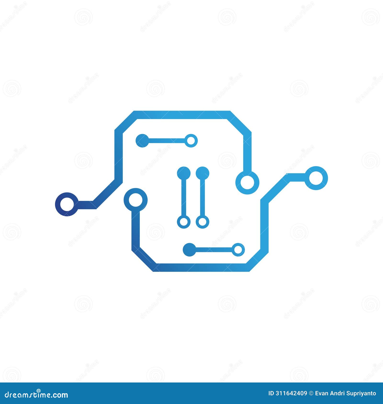 Circuit Logo Vector Element Symbol and Design Stock Vector ...