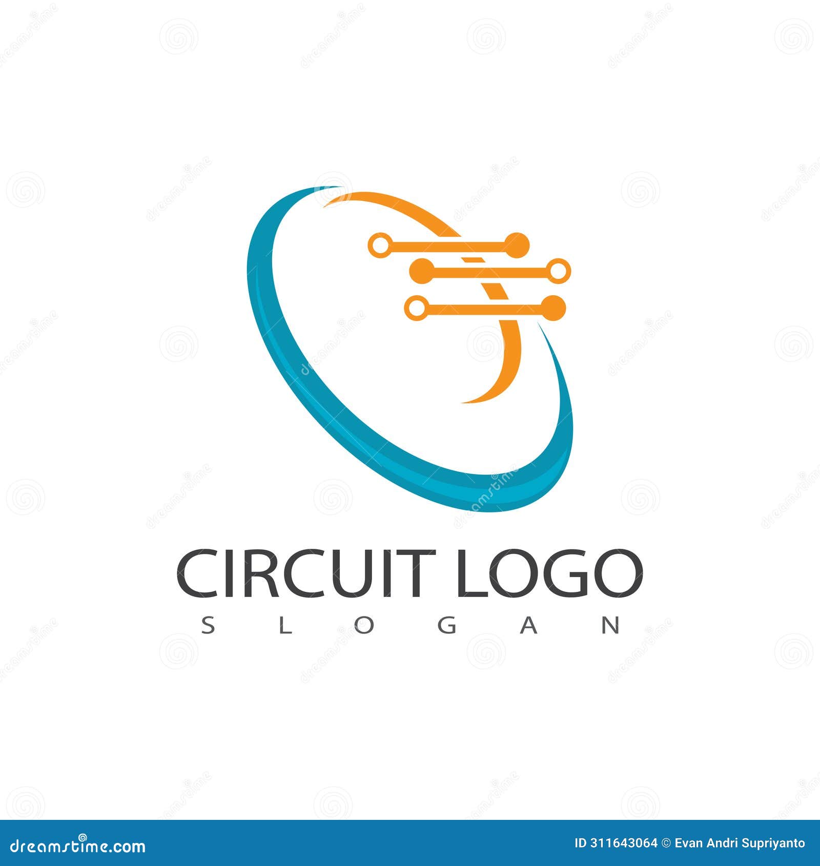 Circuit Logo Vector Element Symbol and Design Stock Vector ...