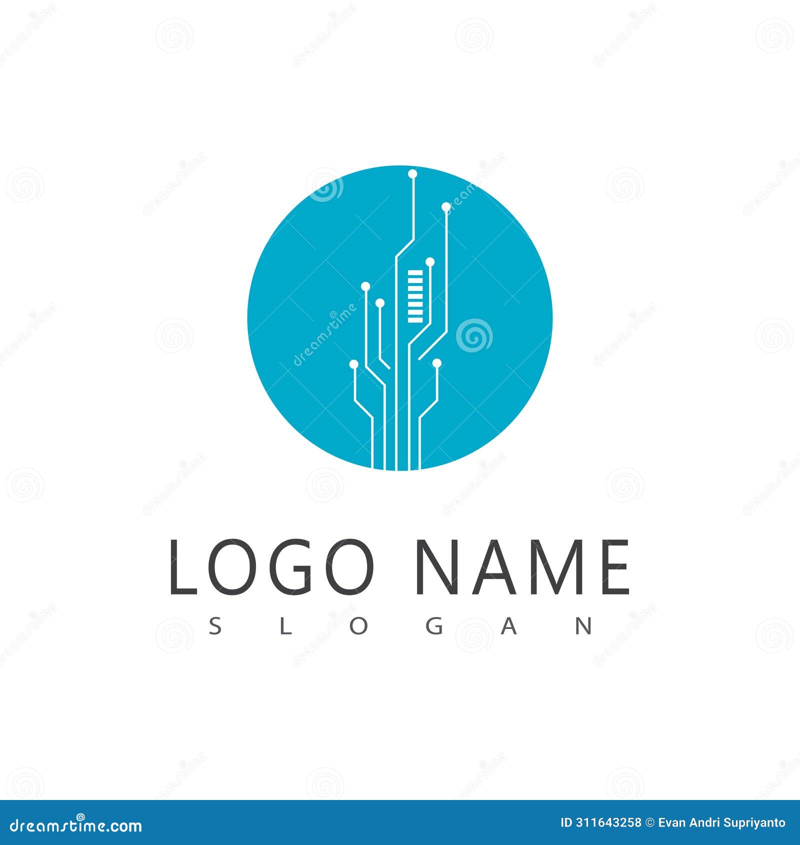 Circuit Logo Vector Element Symbol and Design Stock Vector ...