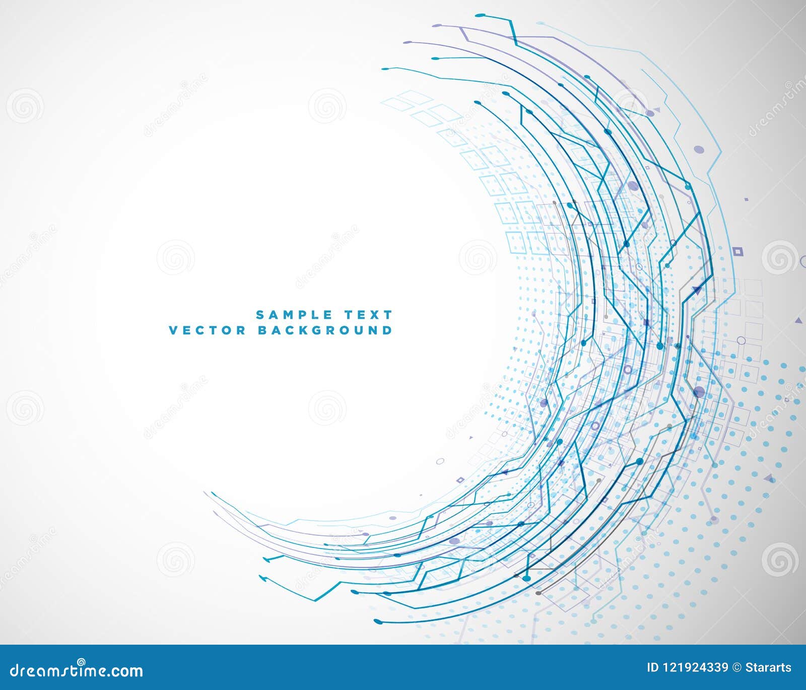 Circuit Mesh Diagram in Circular Style Stock Vector - Illustration of ...