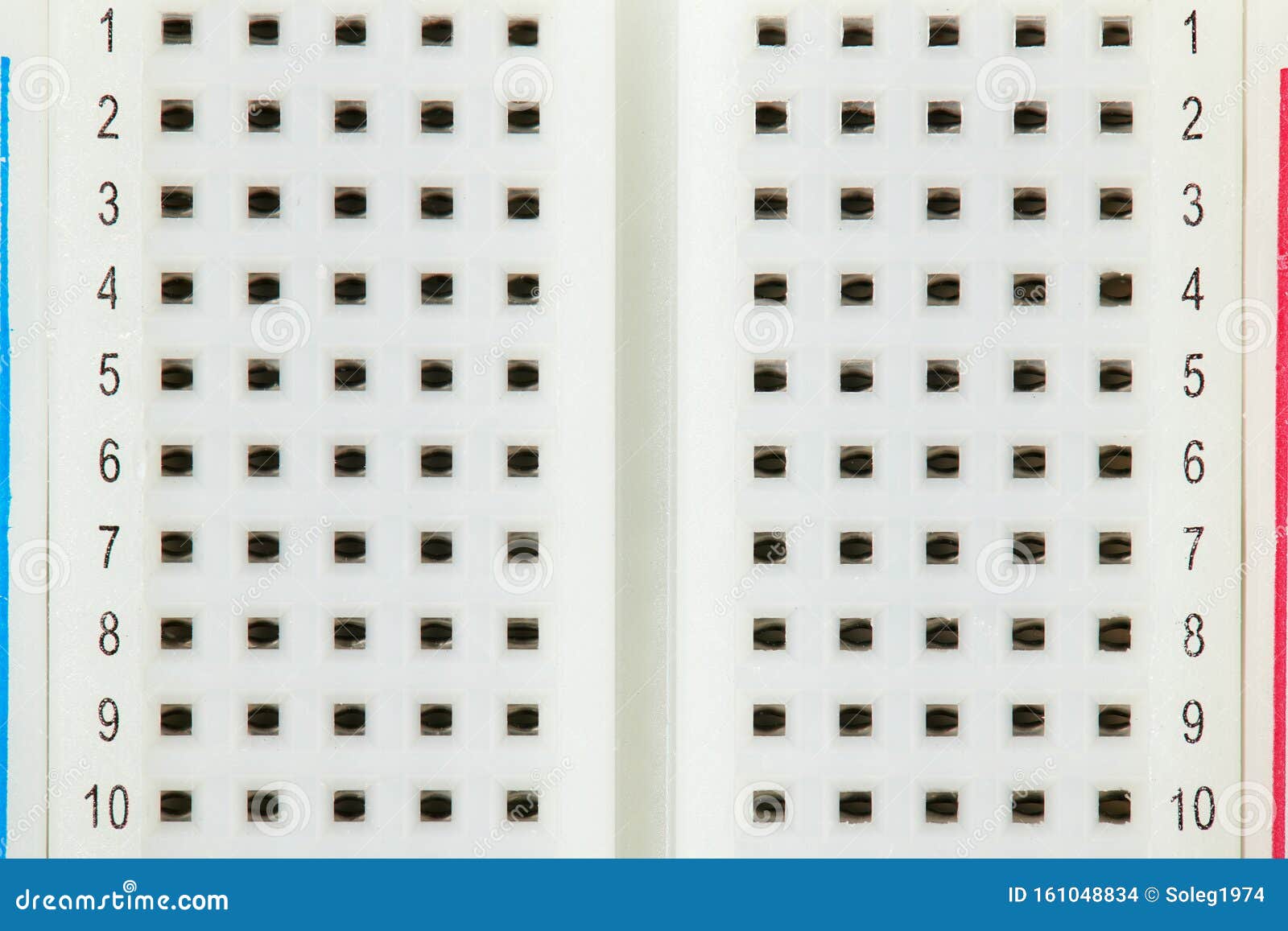 Circuit Mounting Plate Closeup for Mounting Electronic Component, Unit ...