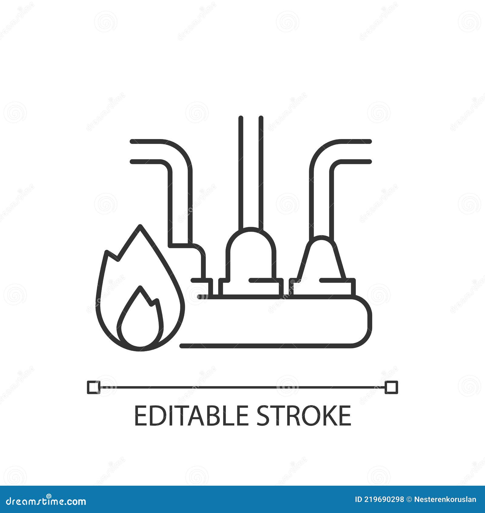 Circuit Overload Linear Icon Stock Vector - Illustration of cable ...