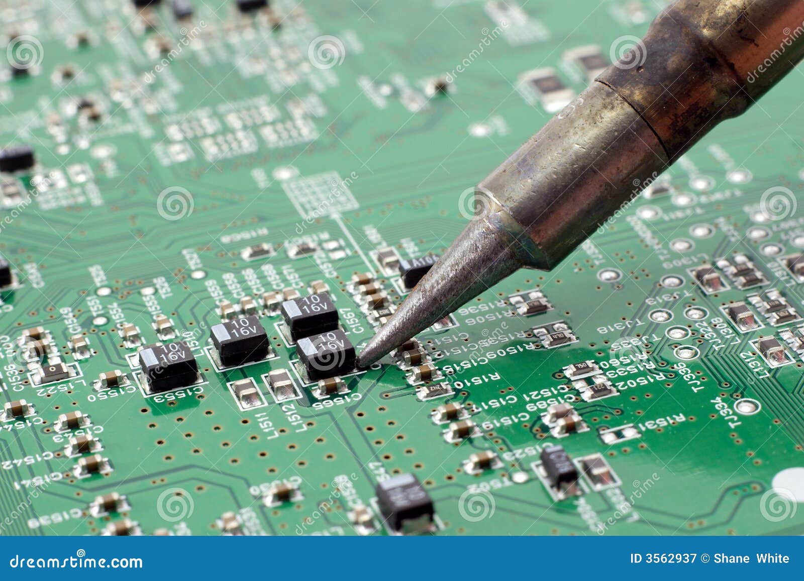 Circuit repair. stock image. Image of component, technician - 3562937