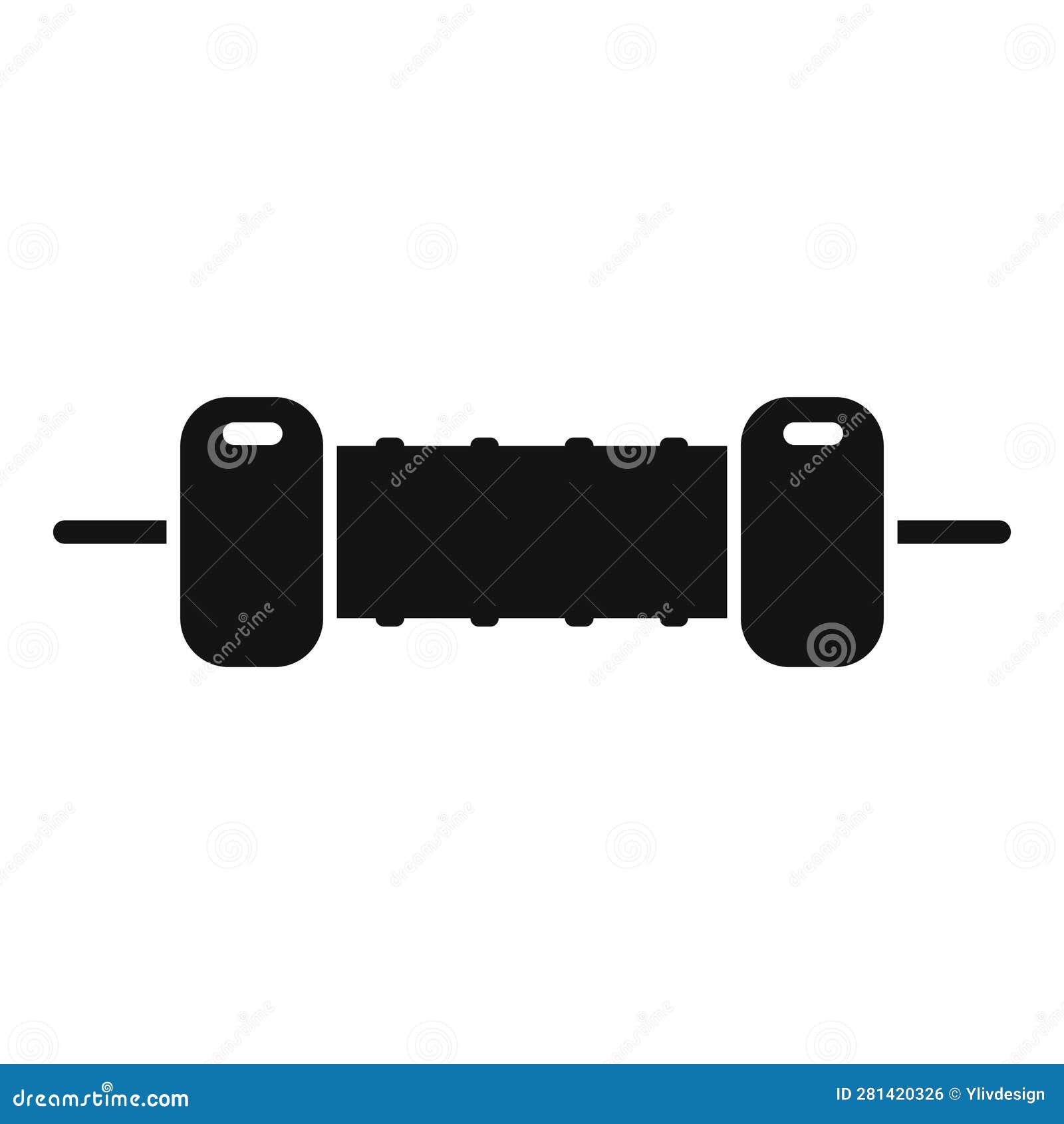 Circuit Resistor Icon Simple Vector. Chip Capacitor Stock Illustration ...