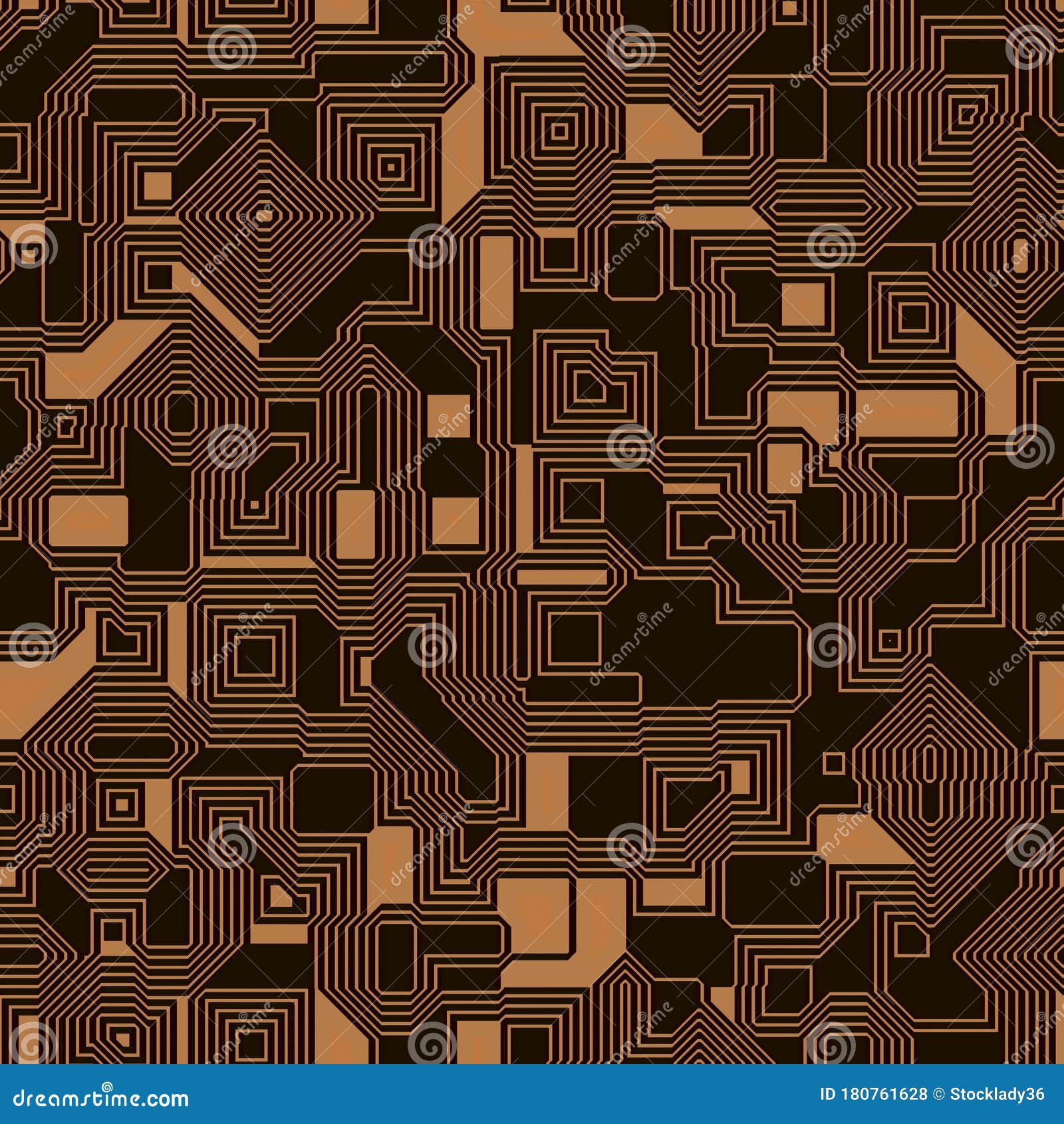 Circuit Seamless Pattern Tile Illustration Stock Illustration ...