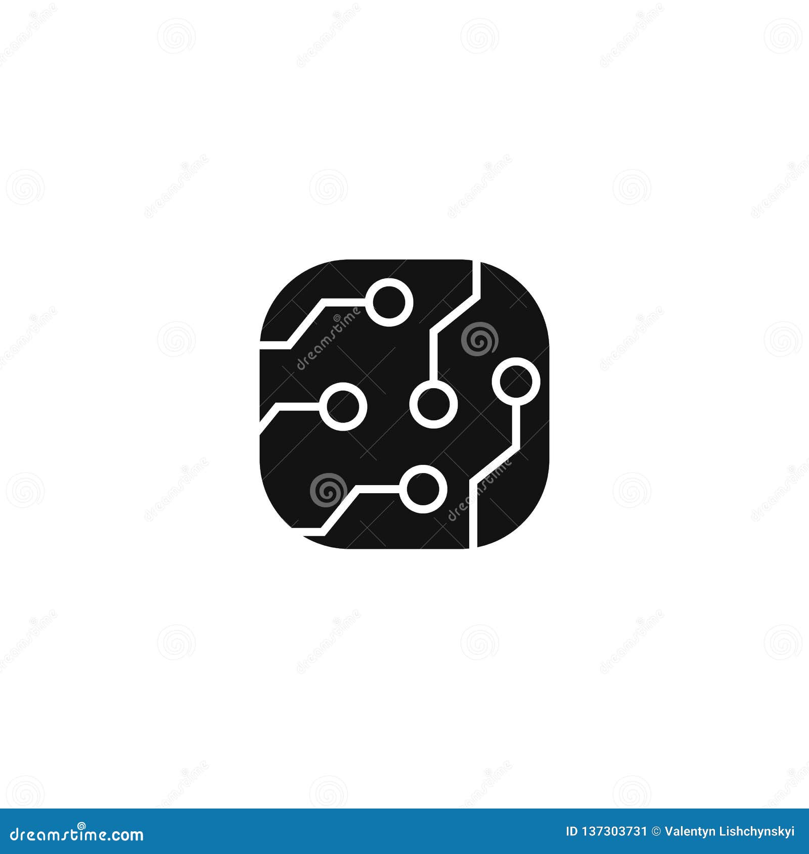 Circuit Sign. Technology Icon Stock Illustration - Illustration of ...