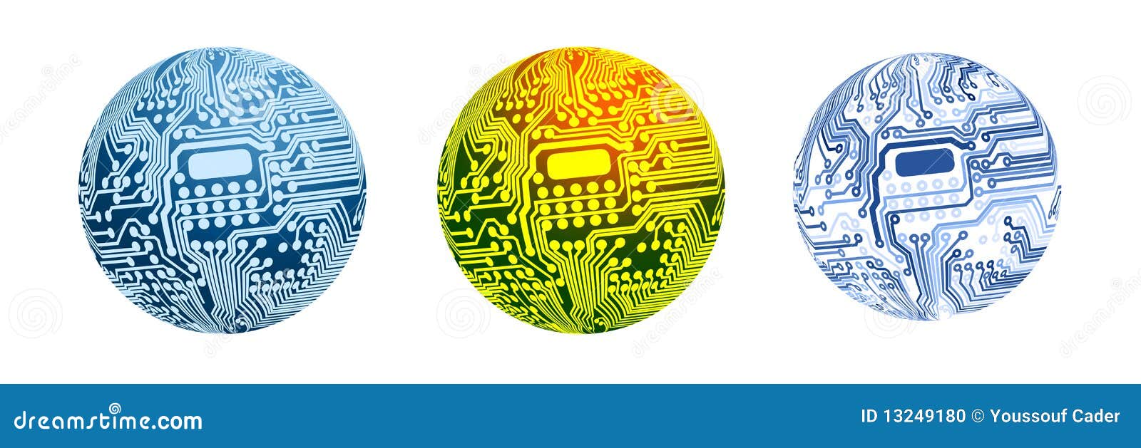 Spherical Circuit Royalty-Free Stock Photo | CartoonDealer.com #13300035