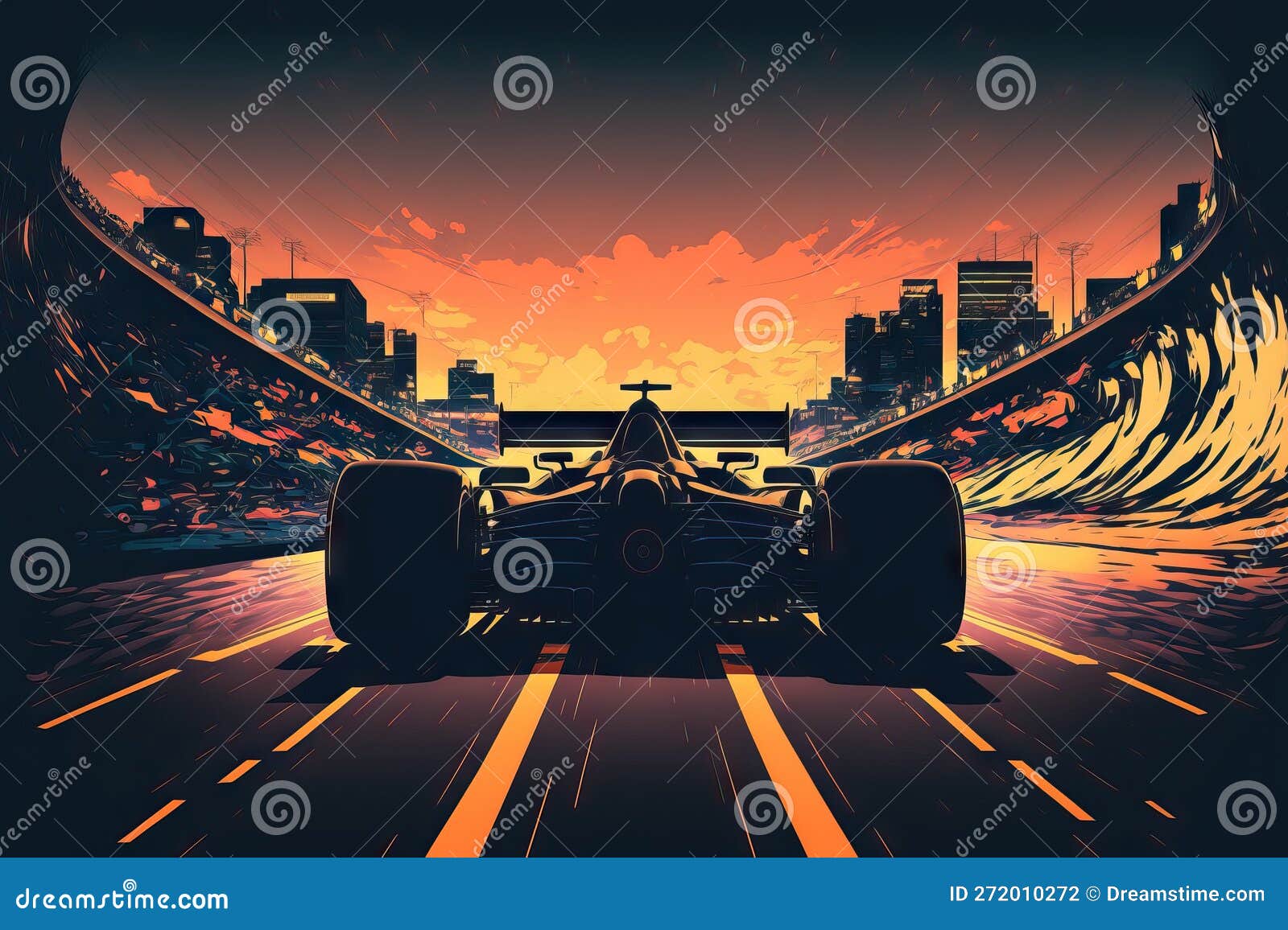 Circuit Street stock illustration. Illustration of sport - 272010272