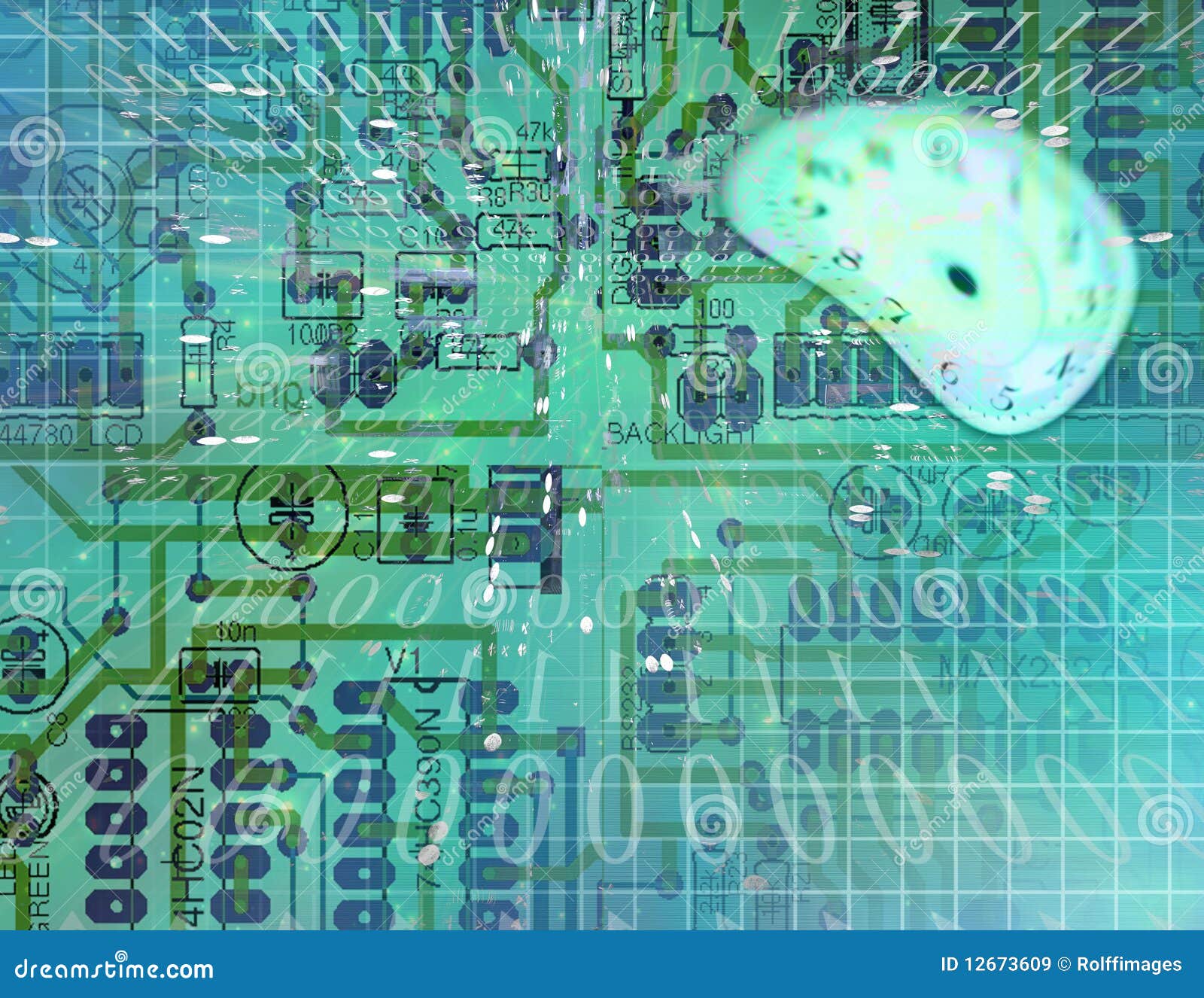 Circuit Technology stock illustration. Illustration of electronic ...