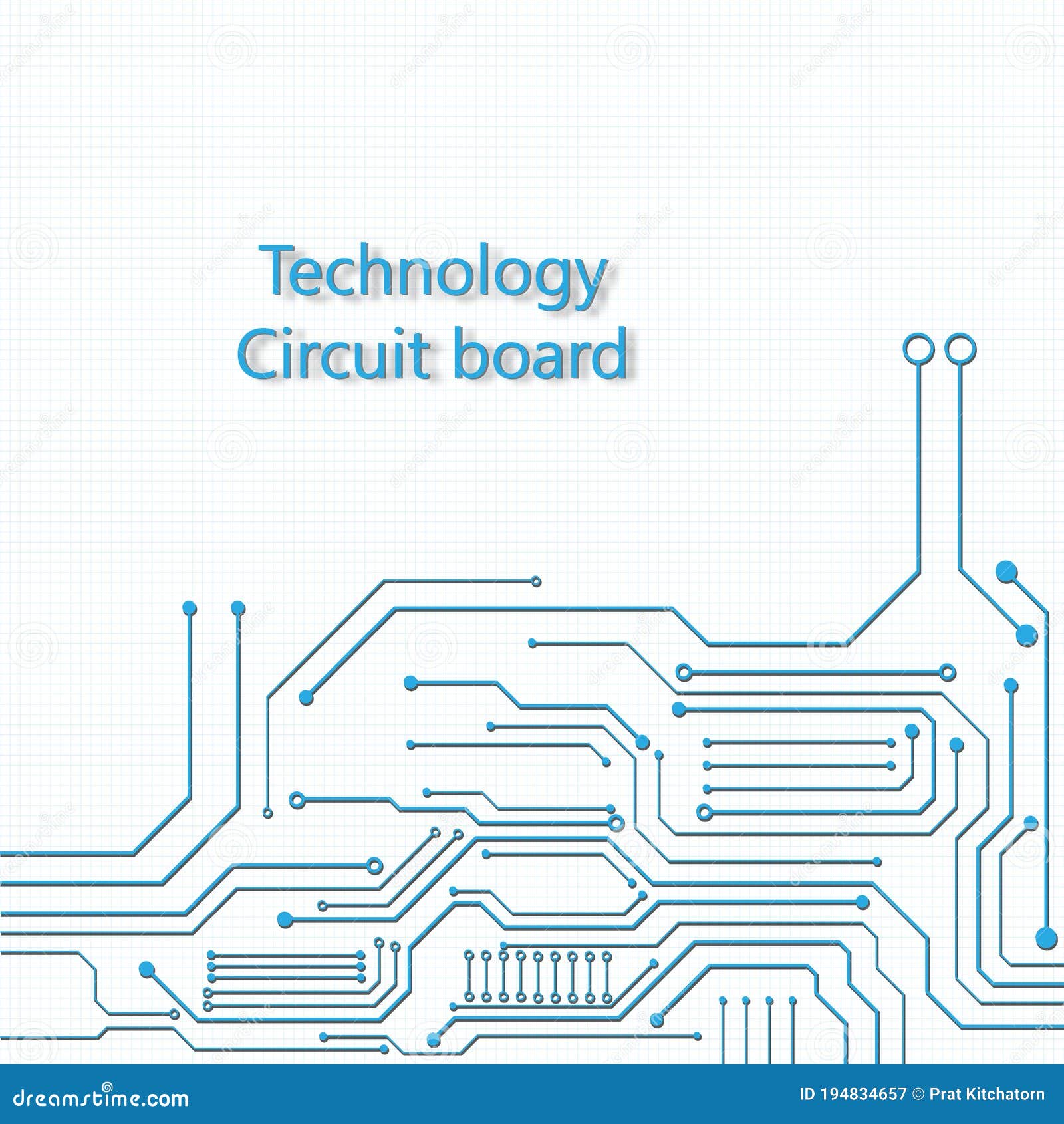 Circuit Technology Background Stock Vector - Illustration of abstract ...