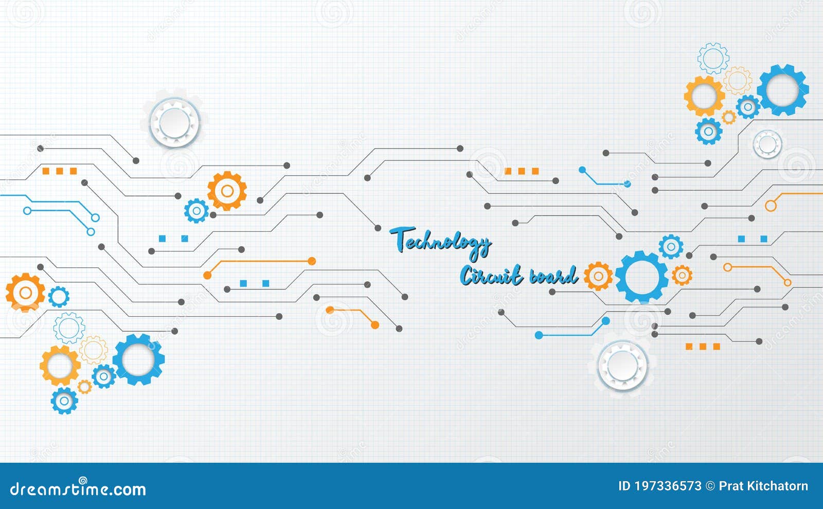 Circuit Technology Background Stock Vector - Illustration of ...
