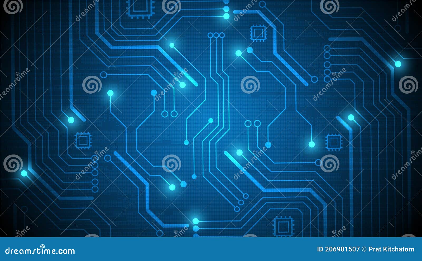 Circuit Technology Background Stock Vector - Illustration of graphic ...