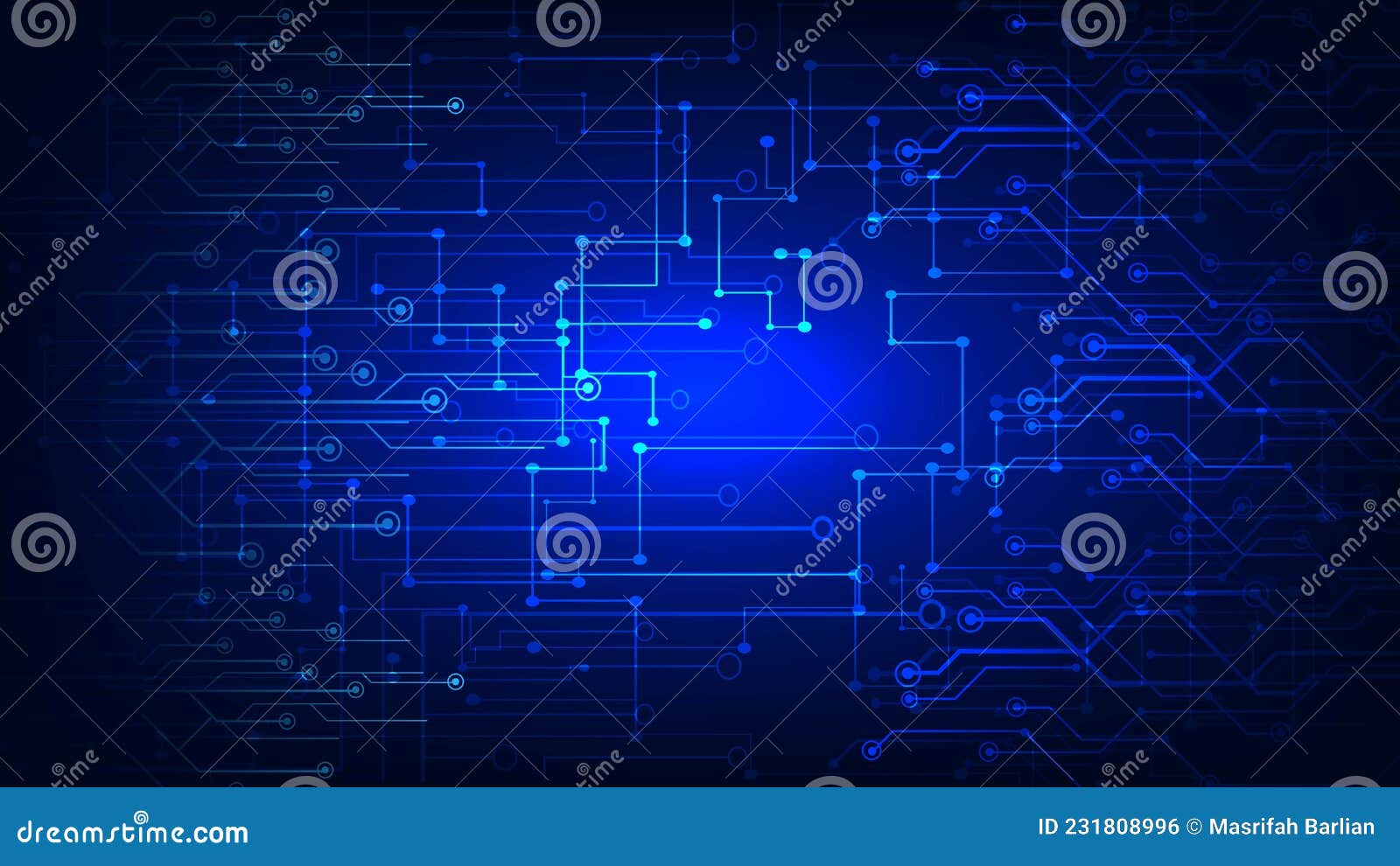 Abstract Blue Grids Technology Concept DesignBasic RGB Stock Vector ...