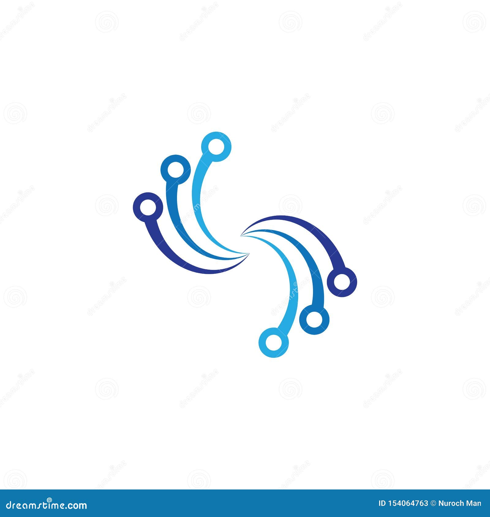 Circuit Technology Logo Vector Template. Stock Vector - Illustration of ...