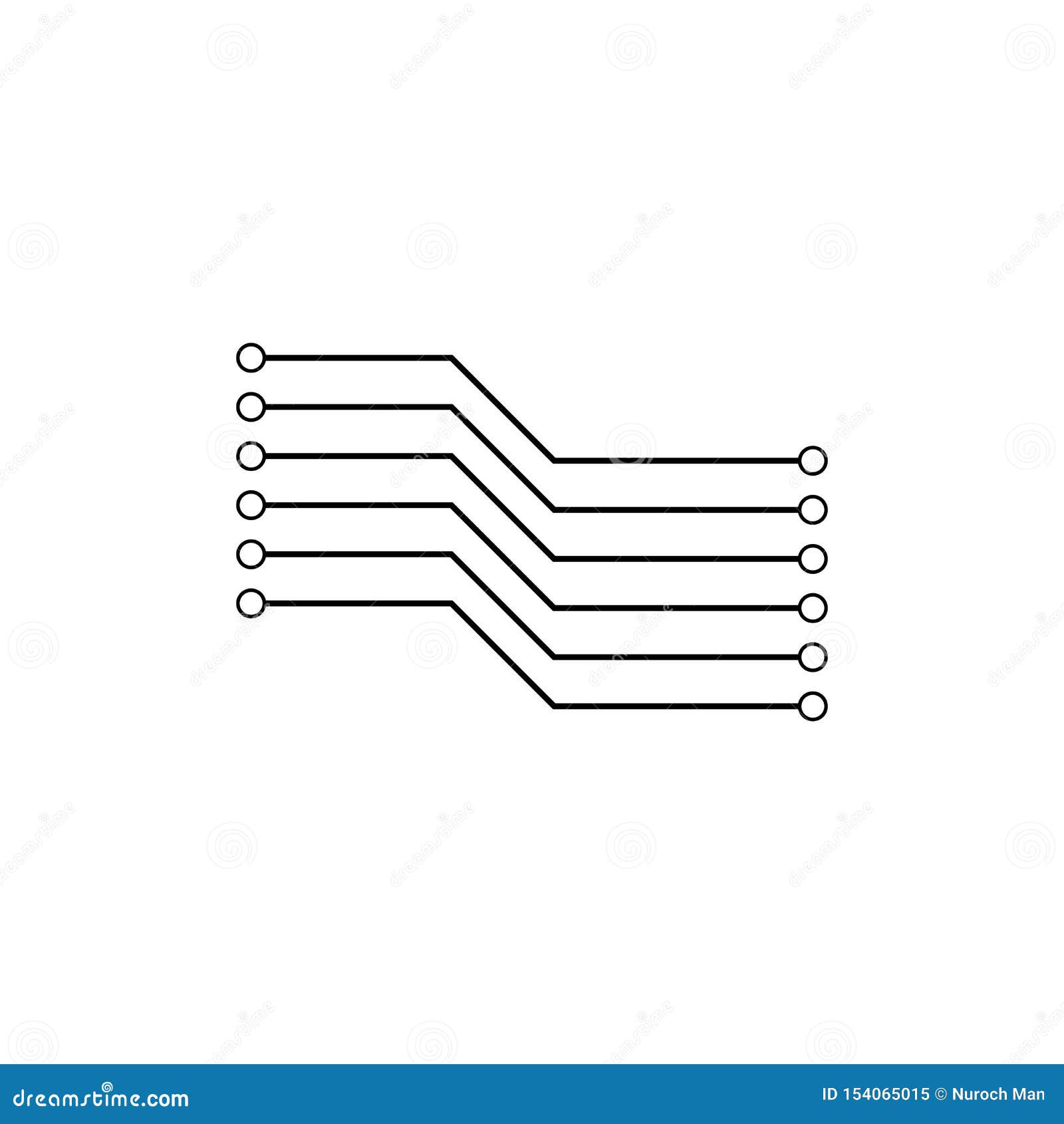 Circuit Technology Logo Vector Template. Stock Vector - Illustration of ...