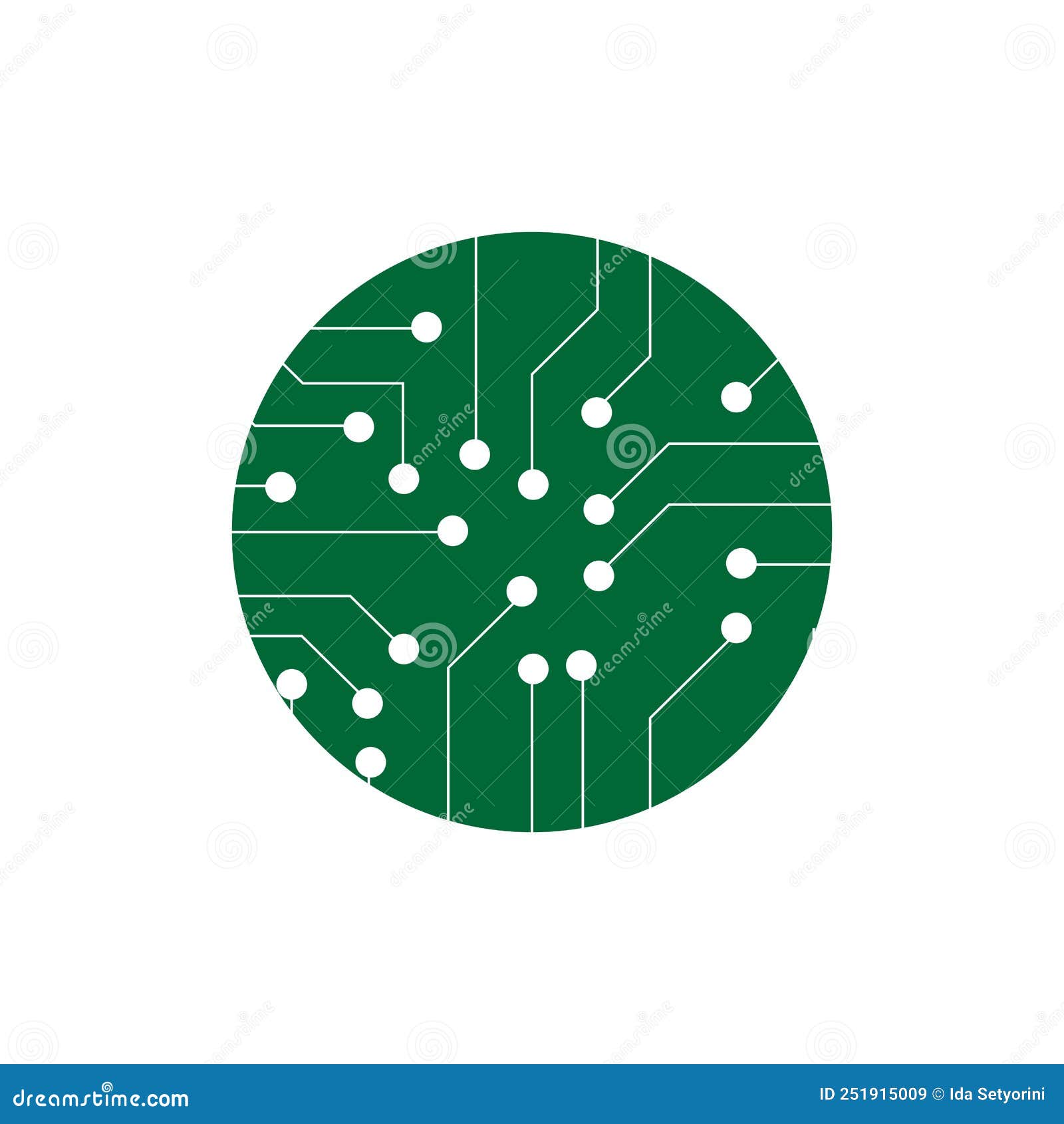 Circuit technology logo stock illustration. Illustration of outline ...