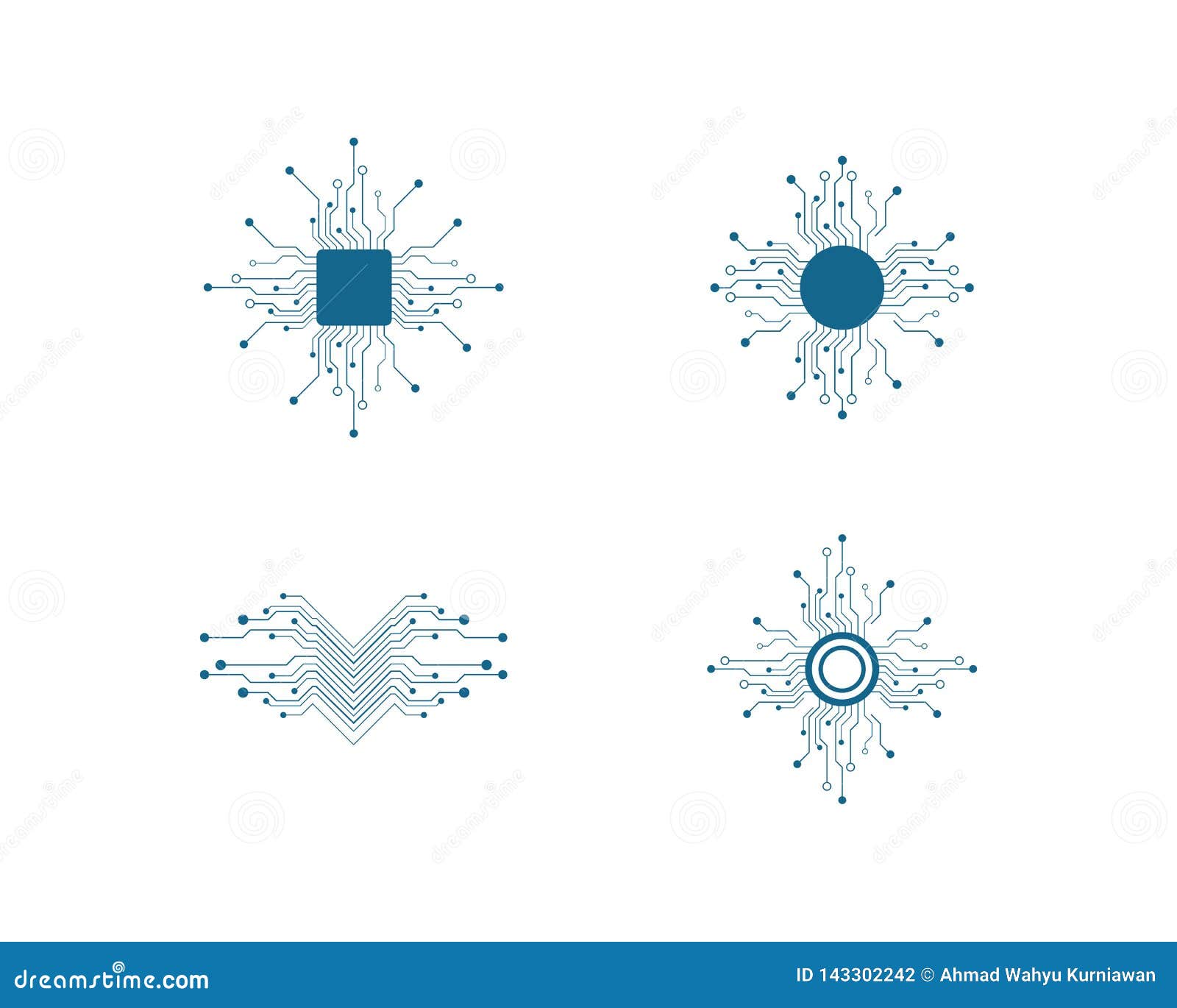 Circuit technology vector stock vector. Illustration of business ...