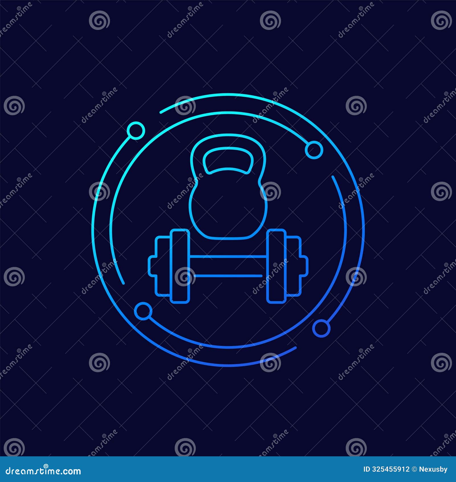 Circuit Training Icon, Endurance Workout Vector | CartoonDealer.com ...