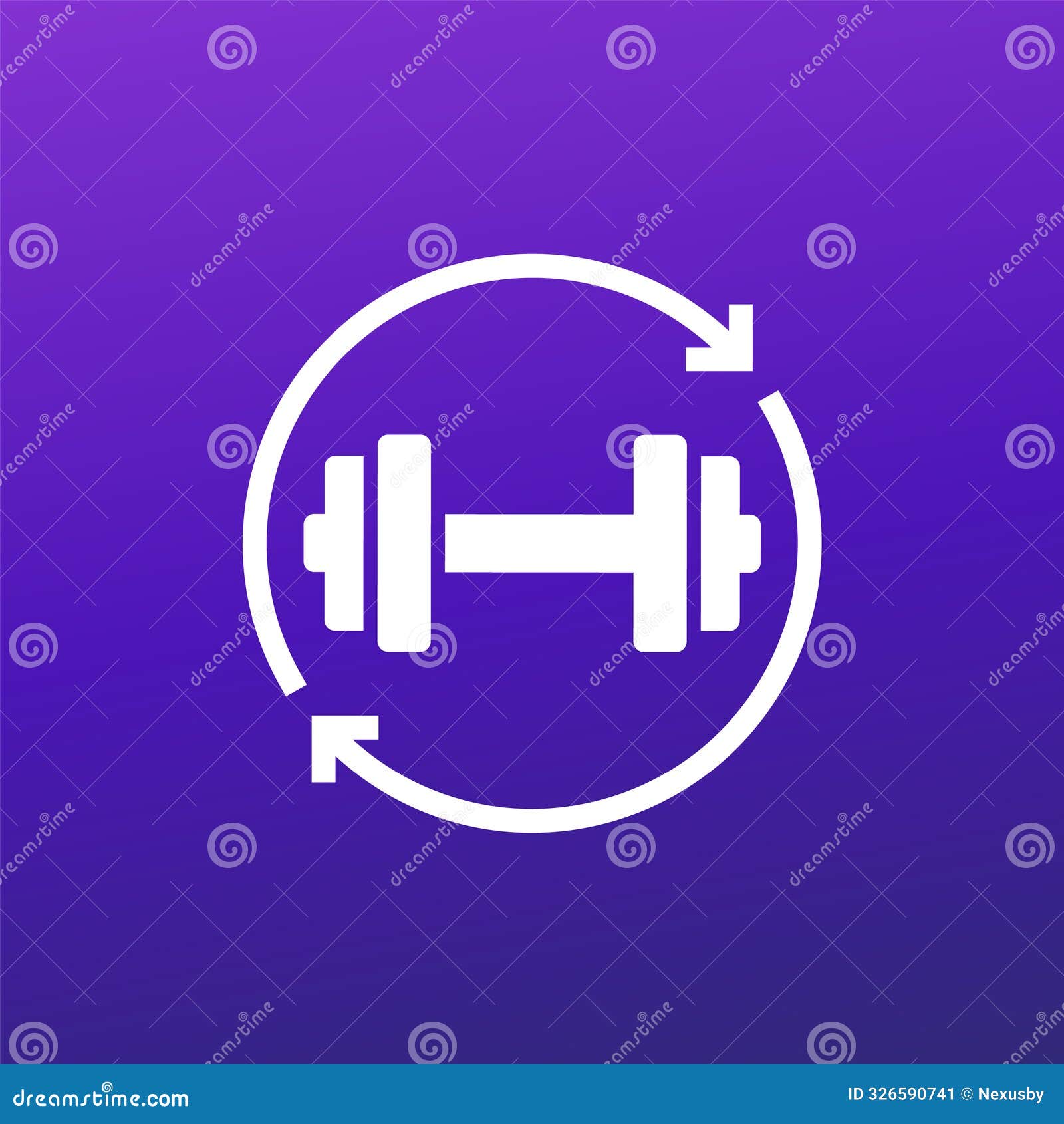 Circuit Training Icon, Endurance Workout Vector | CartoonDealer.com ...