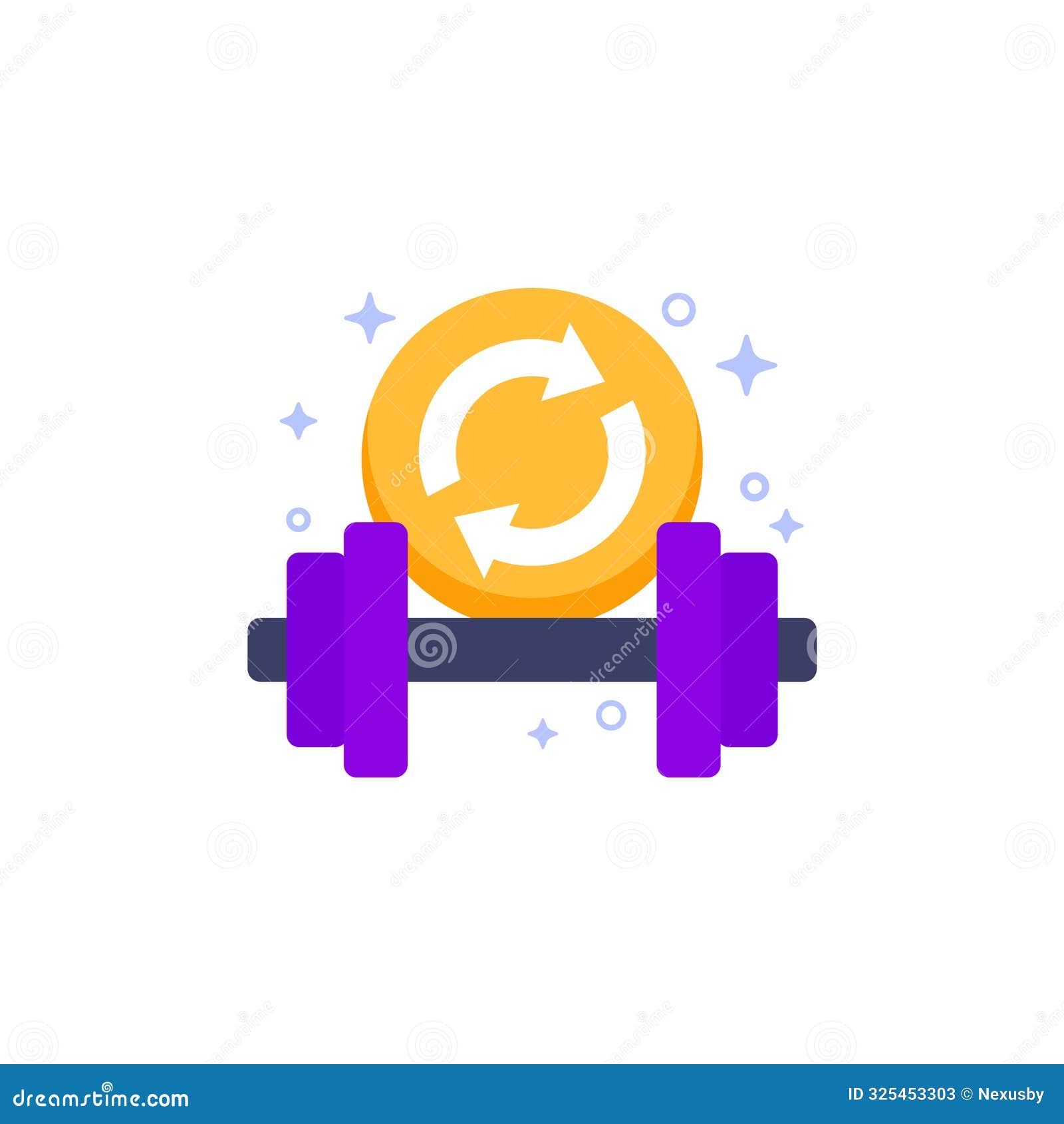 Circuit Training Icon, Endurance Workout Vector | CartoonDealer.com ...