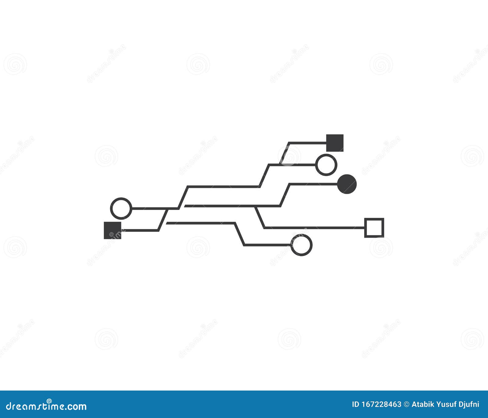 Circuit Vector Icon Illustration Stock Vector - Illustration of ...