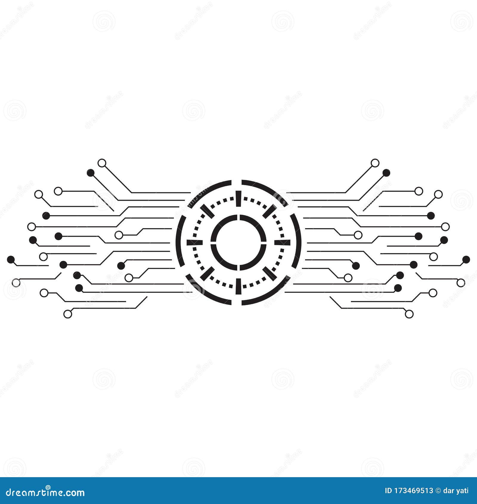 Circuit Vector Illustration Design Stock Vector - Illustration of ...