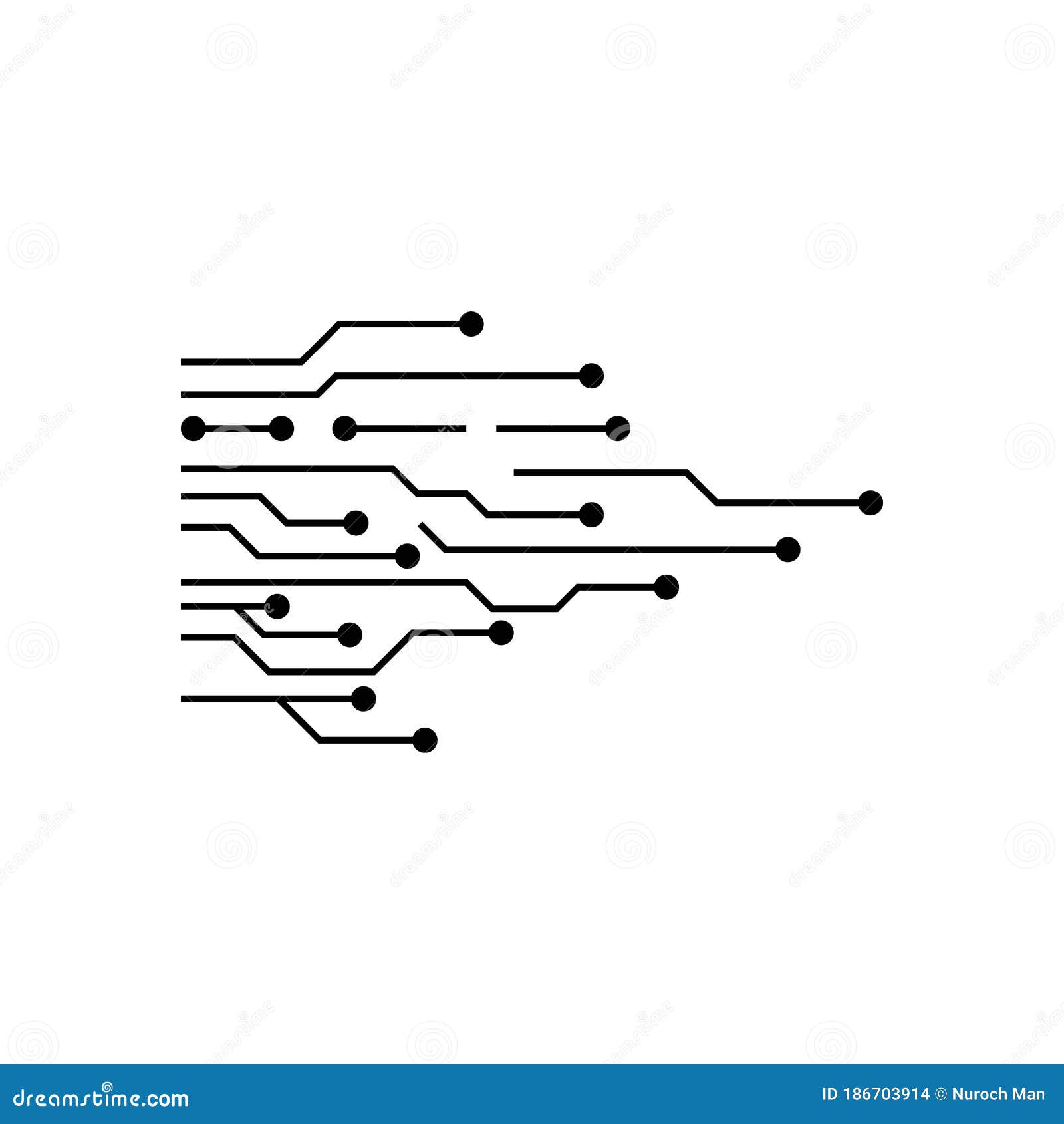 Circuit Vector Illustration Design Template. Stock Vector ...