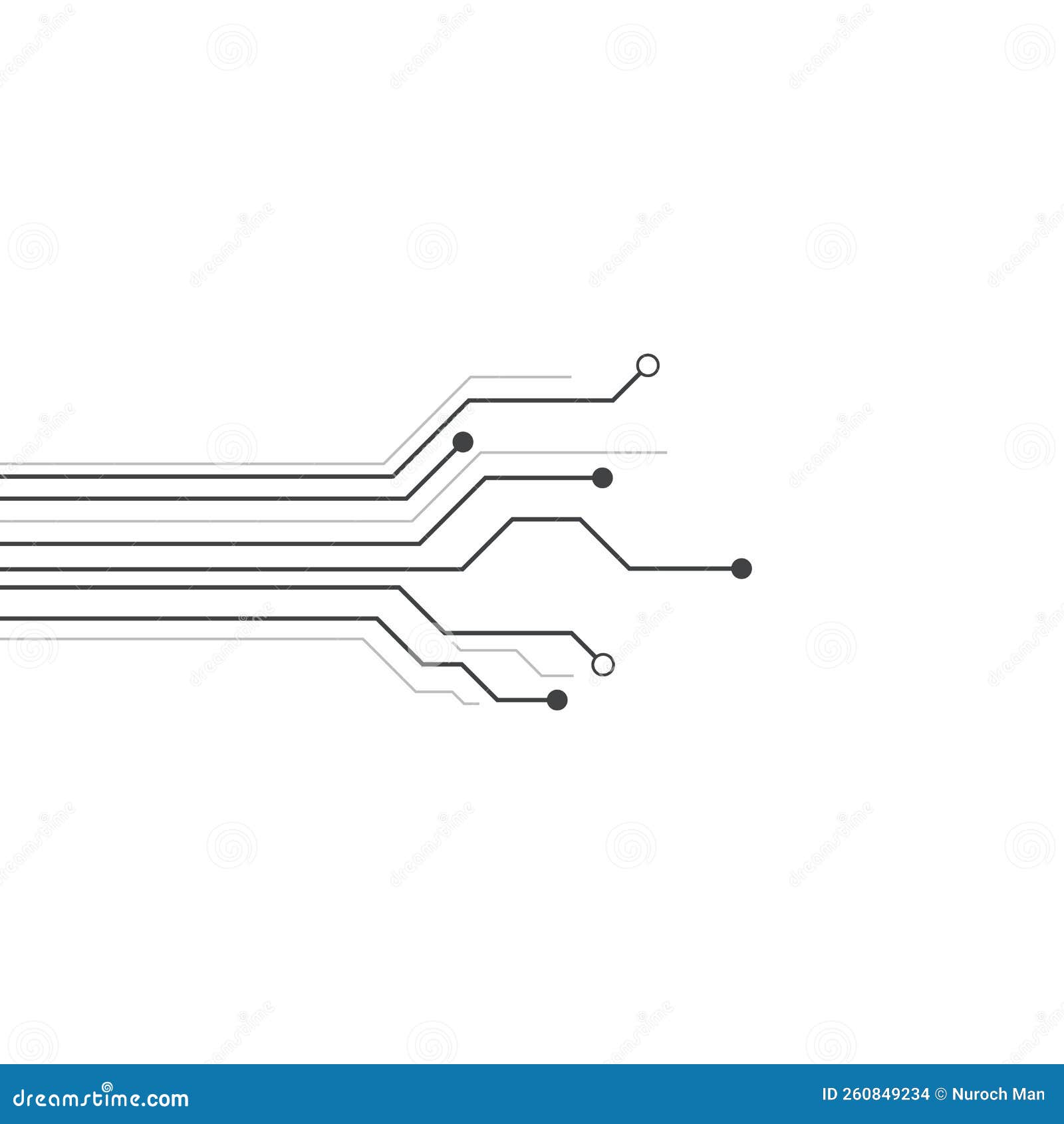 Circuit Vector Illustration Design Template. Stock Vector ...